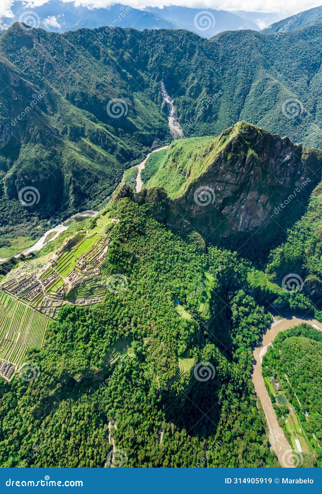 Machu Picchu, Peru. Aerial View Stock Image - Image of peruvian ...