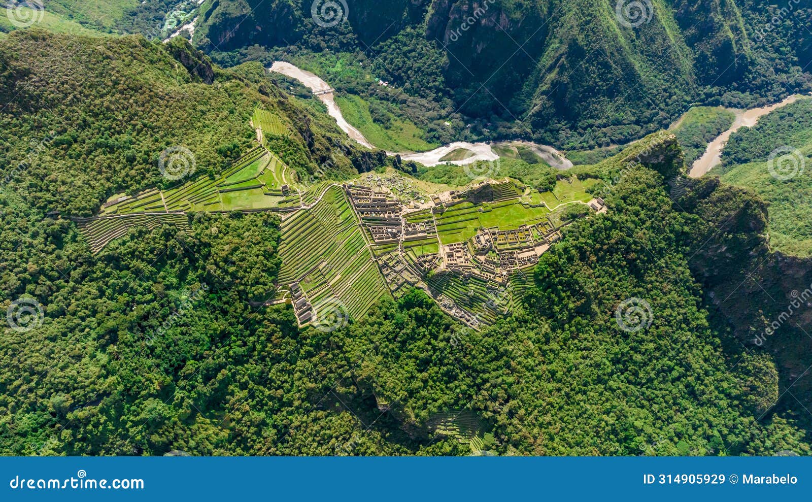 Machu Picchu, Peru. Aerial View Stock Image - Image of drone, america ...