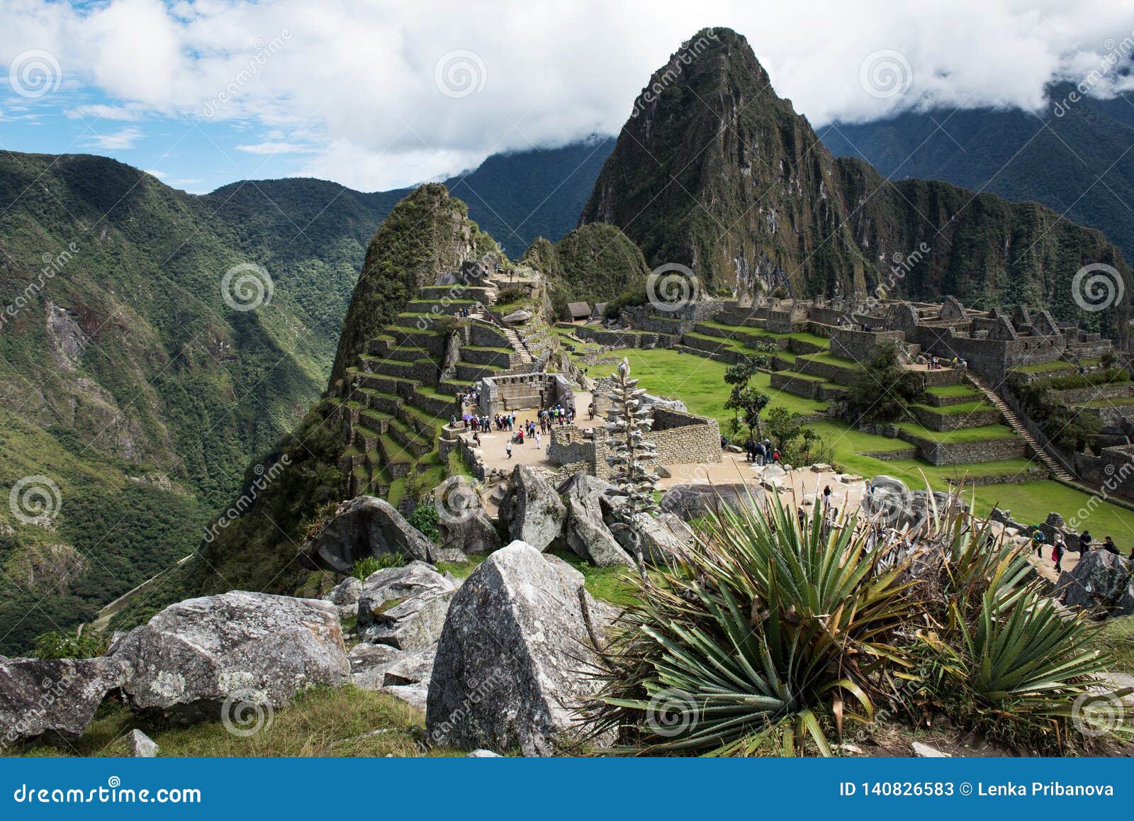 Peru. Ancient Aztec And Maya Stone Sculptures. Stock Image ...