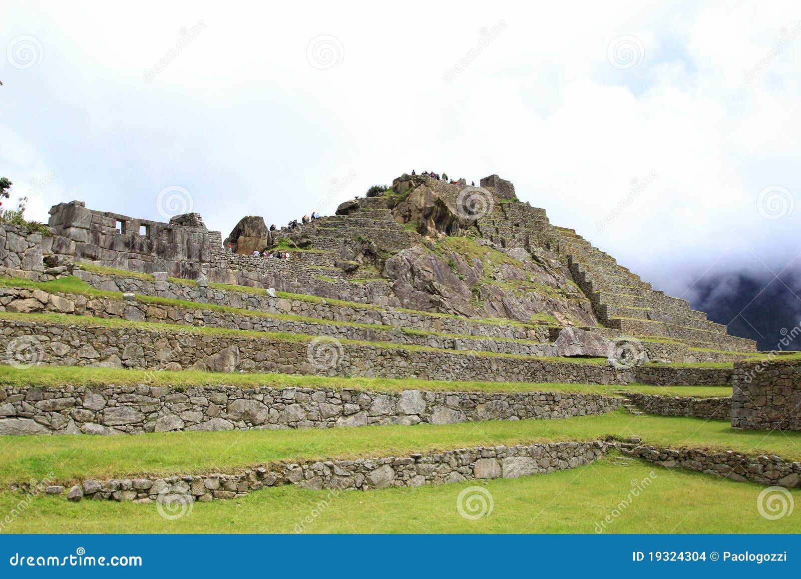 Machu Picchu S Stone Terraces Stock Photo - Image of geometric, america ...