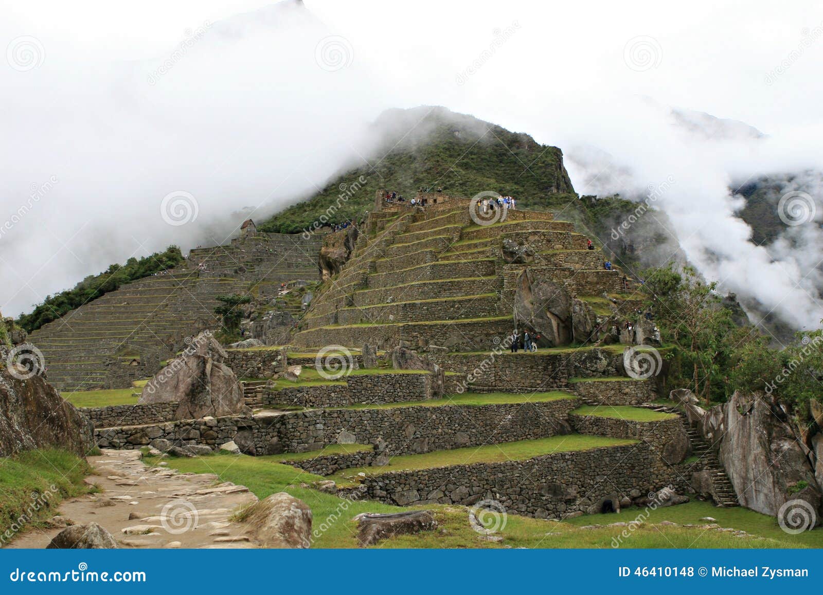 Machu Picchu Stonework stock photo. Image of inca, pichu - 46410148