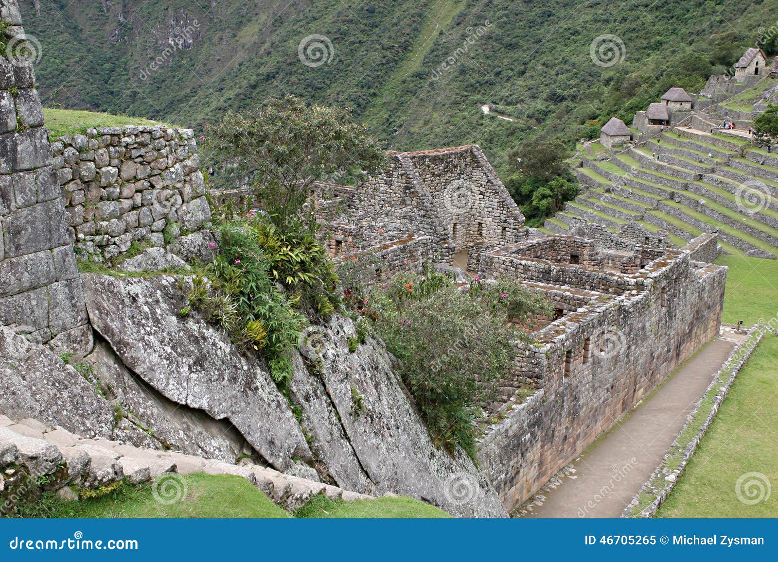 Machu Picchu Stonework stock image. Image of inca, andes - 46705265