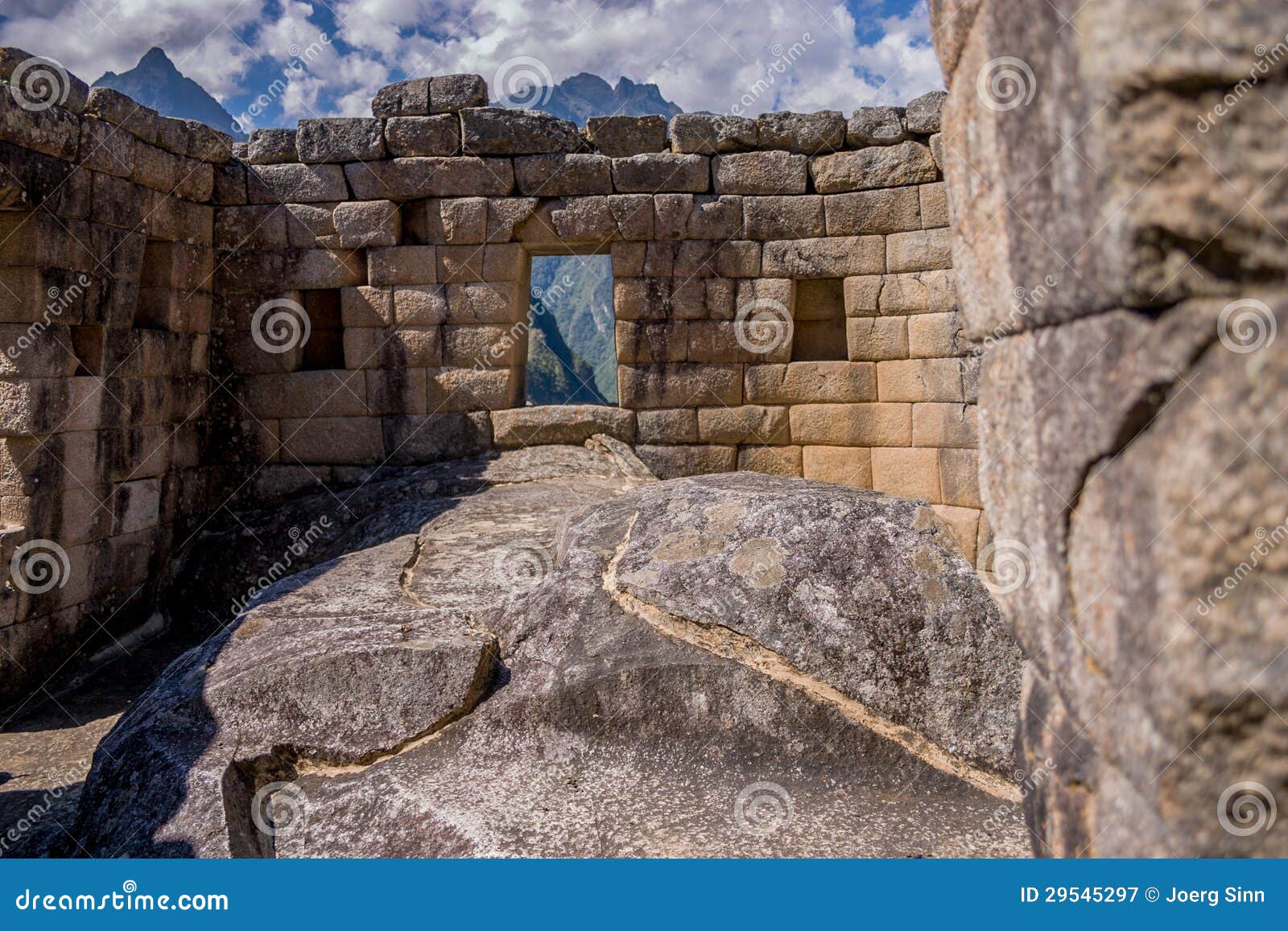 Machu Picchu Temple of the Sun Inside Stock Image - Image of city ...