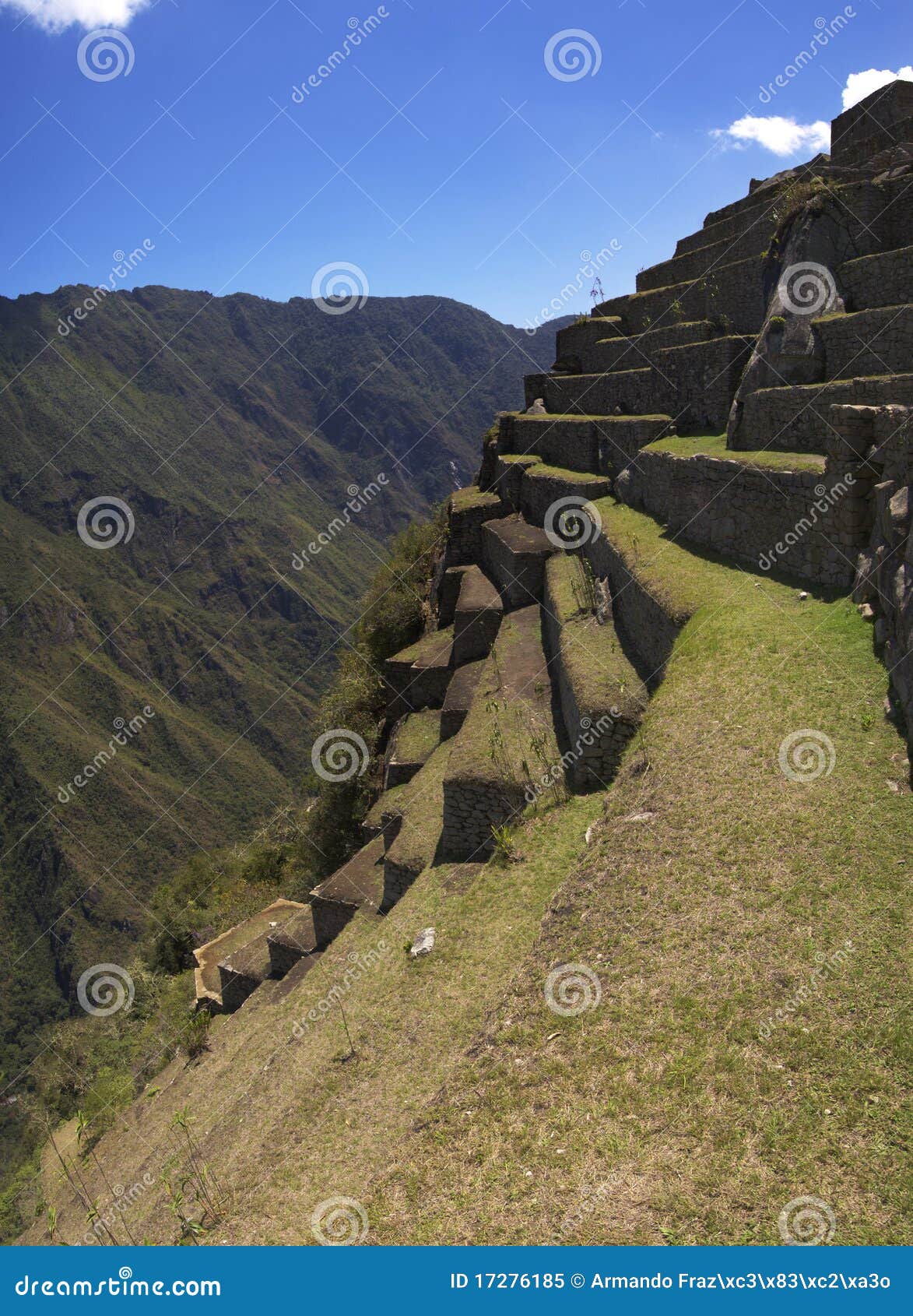 Machu Picchu terraces stock image. Image of stone, peru - 17276185