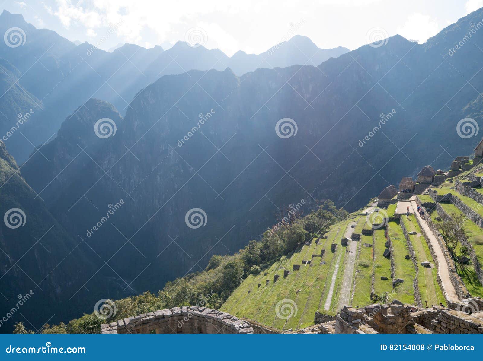 Machu picchu terraces stock photo. Image of engineering - 82154008