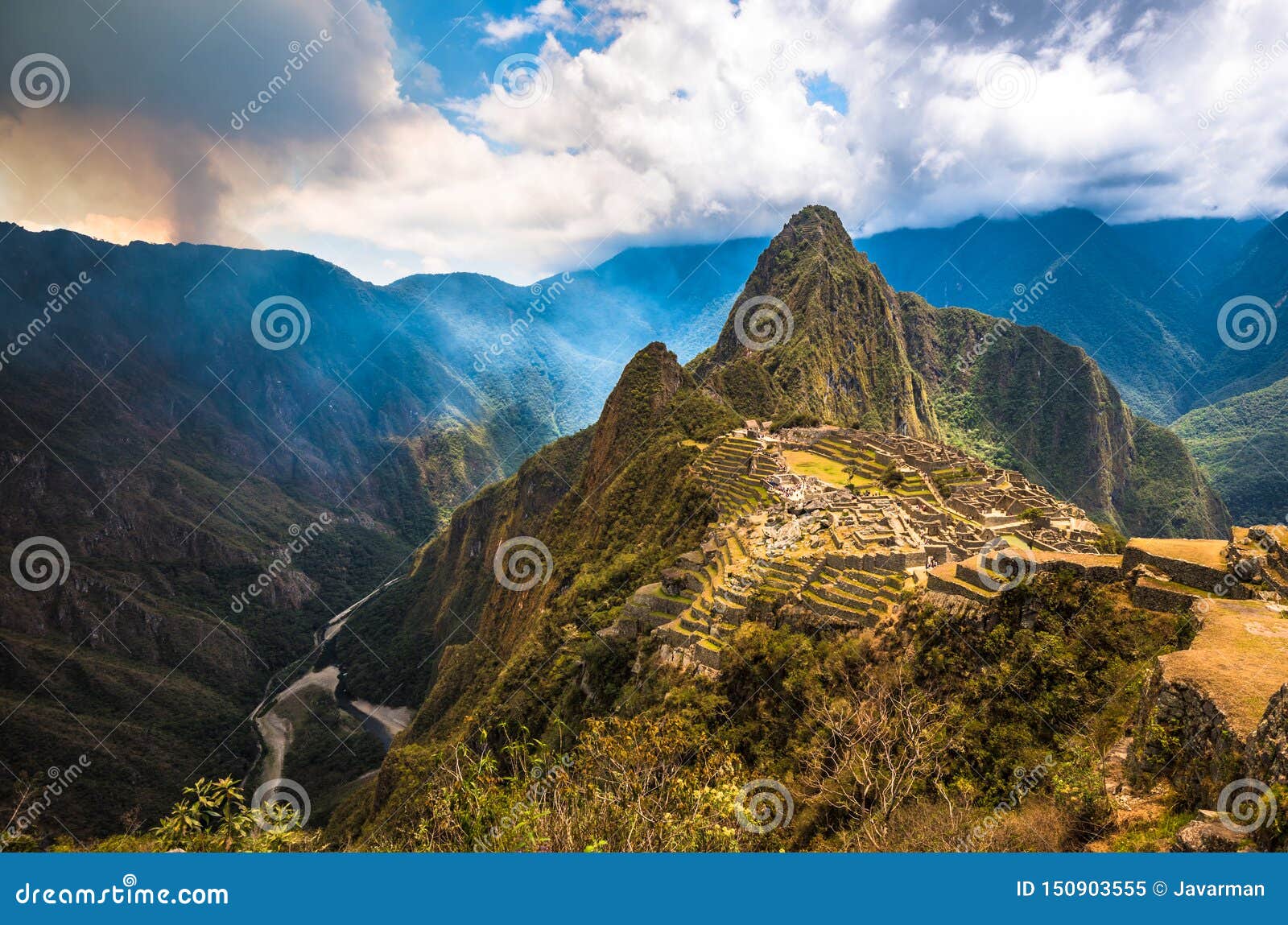 Machu Picchu, UNESCO World Heritage Site Stock Image - Image of latin ...
