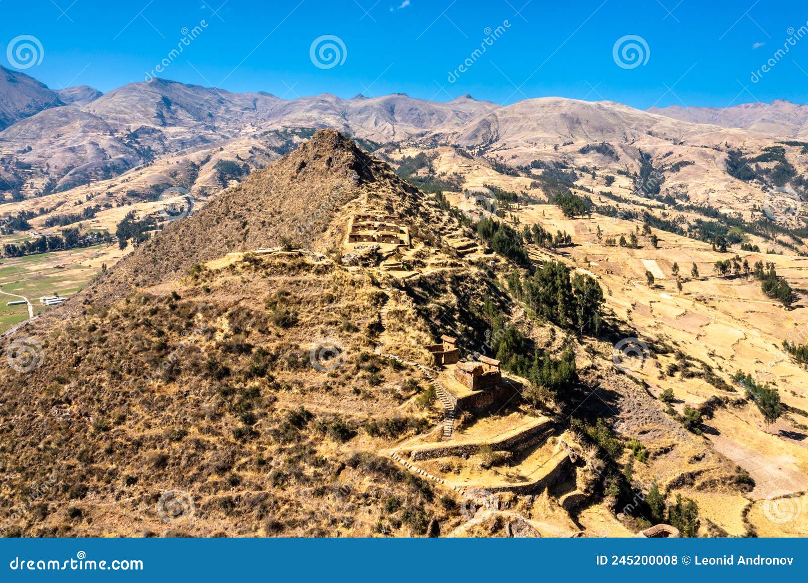 Machu Pitumarca Ancient Inca Town in Peru Stock Photo - Image of ...
