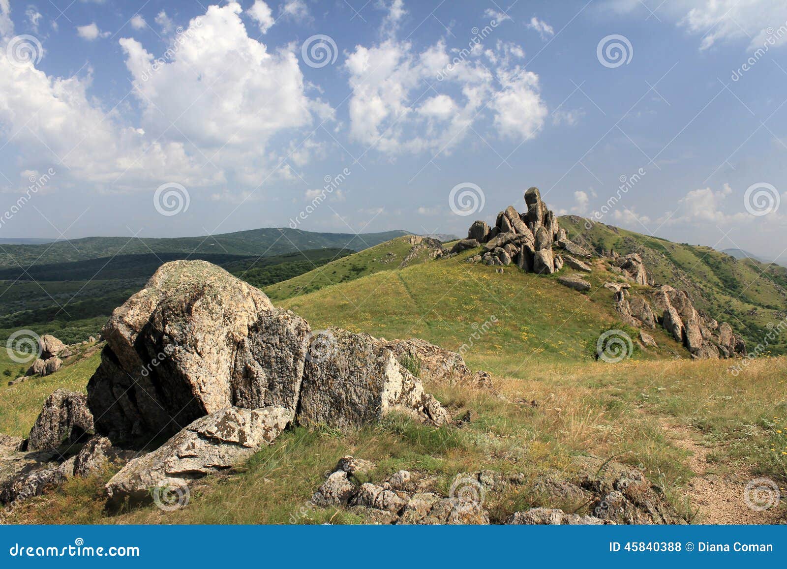 Macin Mountains - Dobrogea Romania Stock Photo - Image of light ...