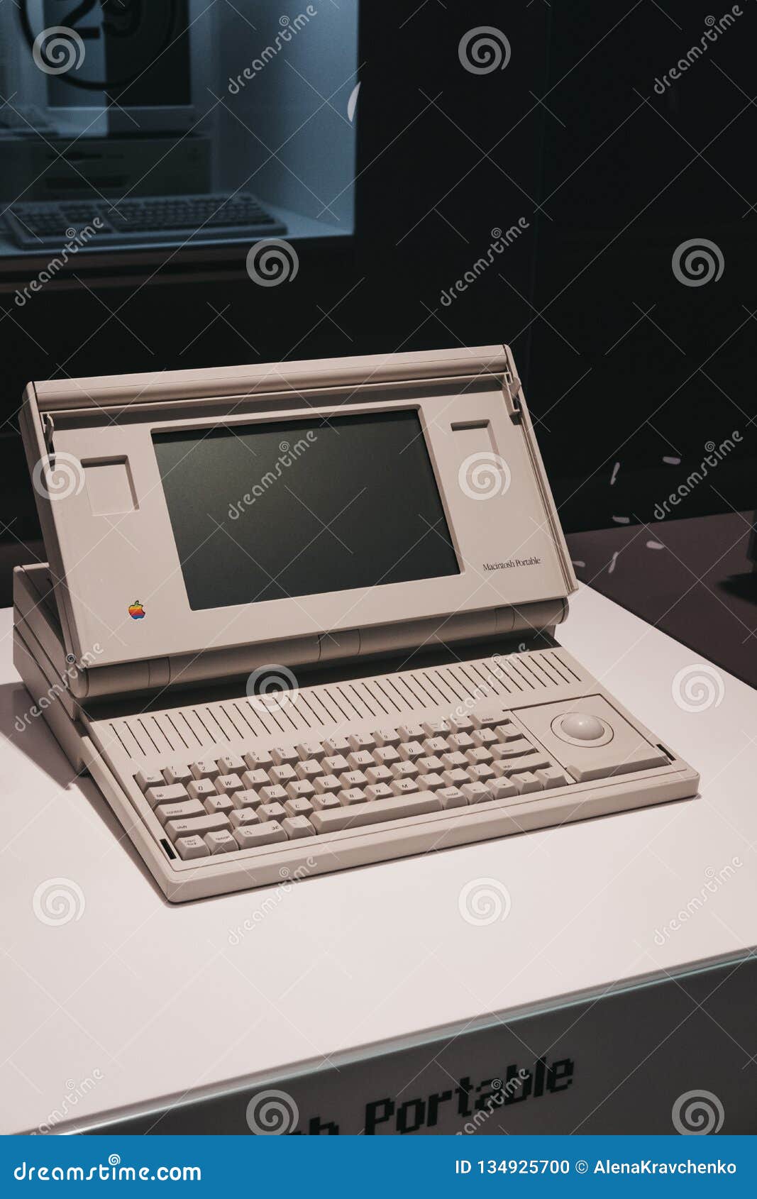 Macintosh Portable Computer on Display Inside Apple Museum in Prague ...