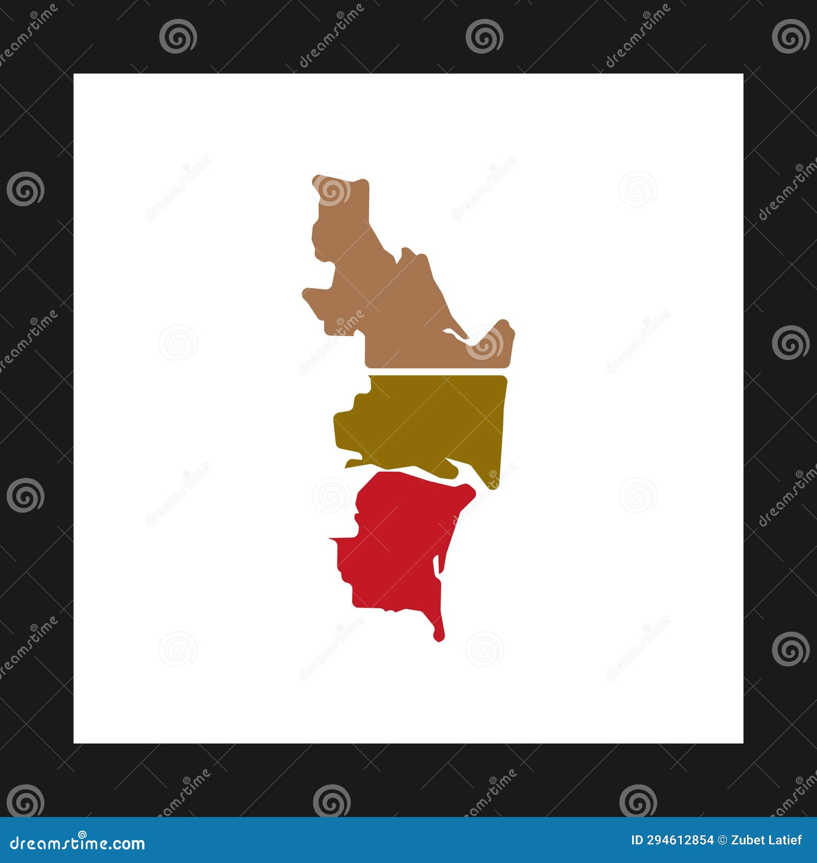 Mackay City Map Modern Geometric Logo Stock Illustration - Illustration ...