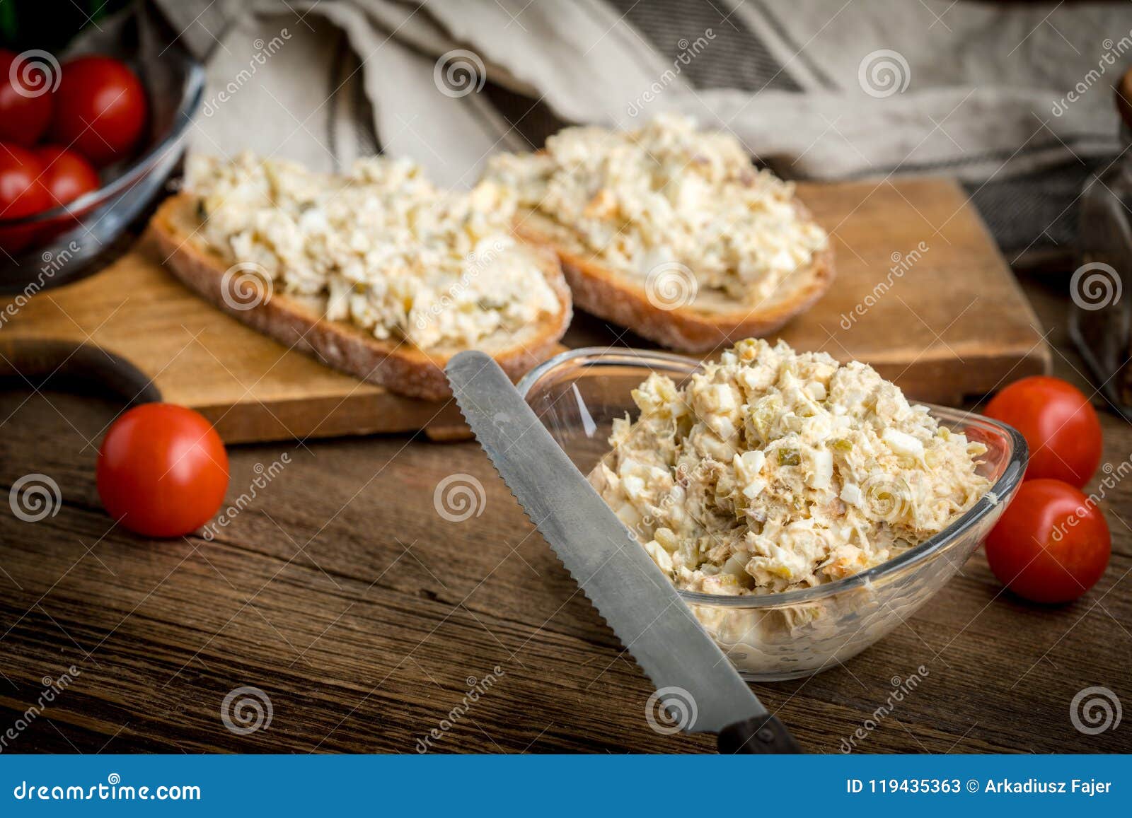 Mackerel fish paste. stock image. Image of mayonnaise - 119435363