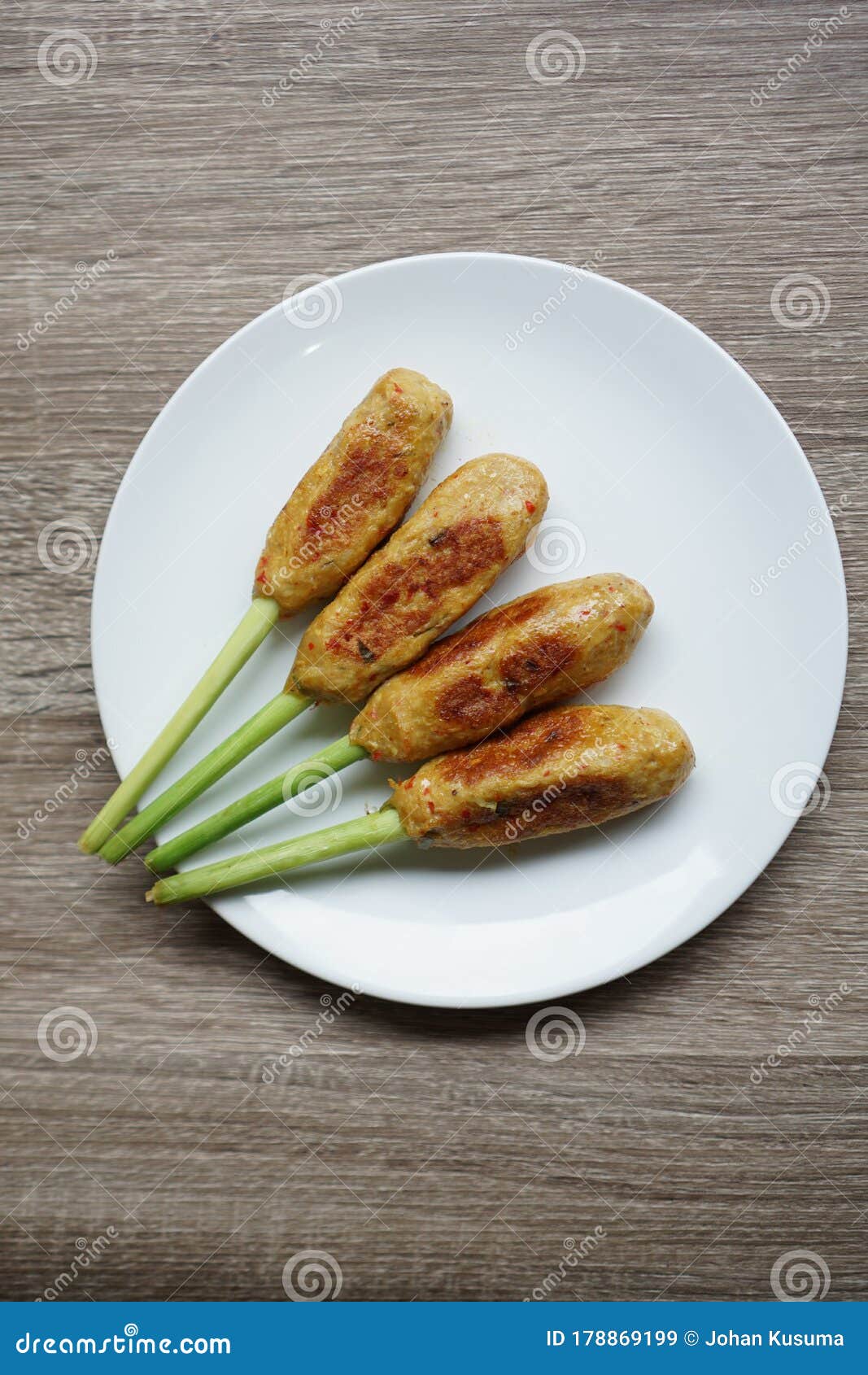 Mackerel fish satay stock image. Image of bali, barbecued - 178869199