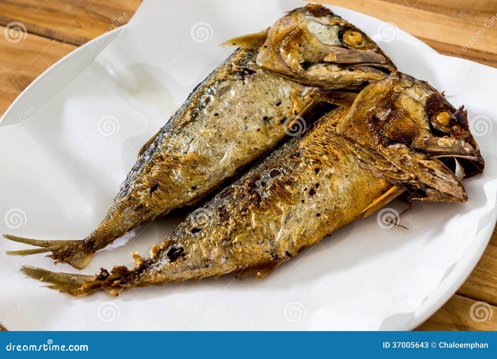 Mackerel fried stock image. Image of delicious, calories - 37005643