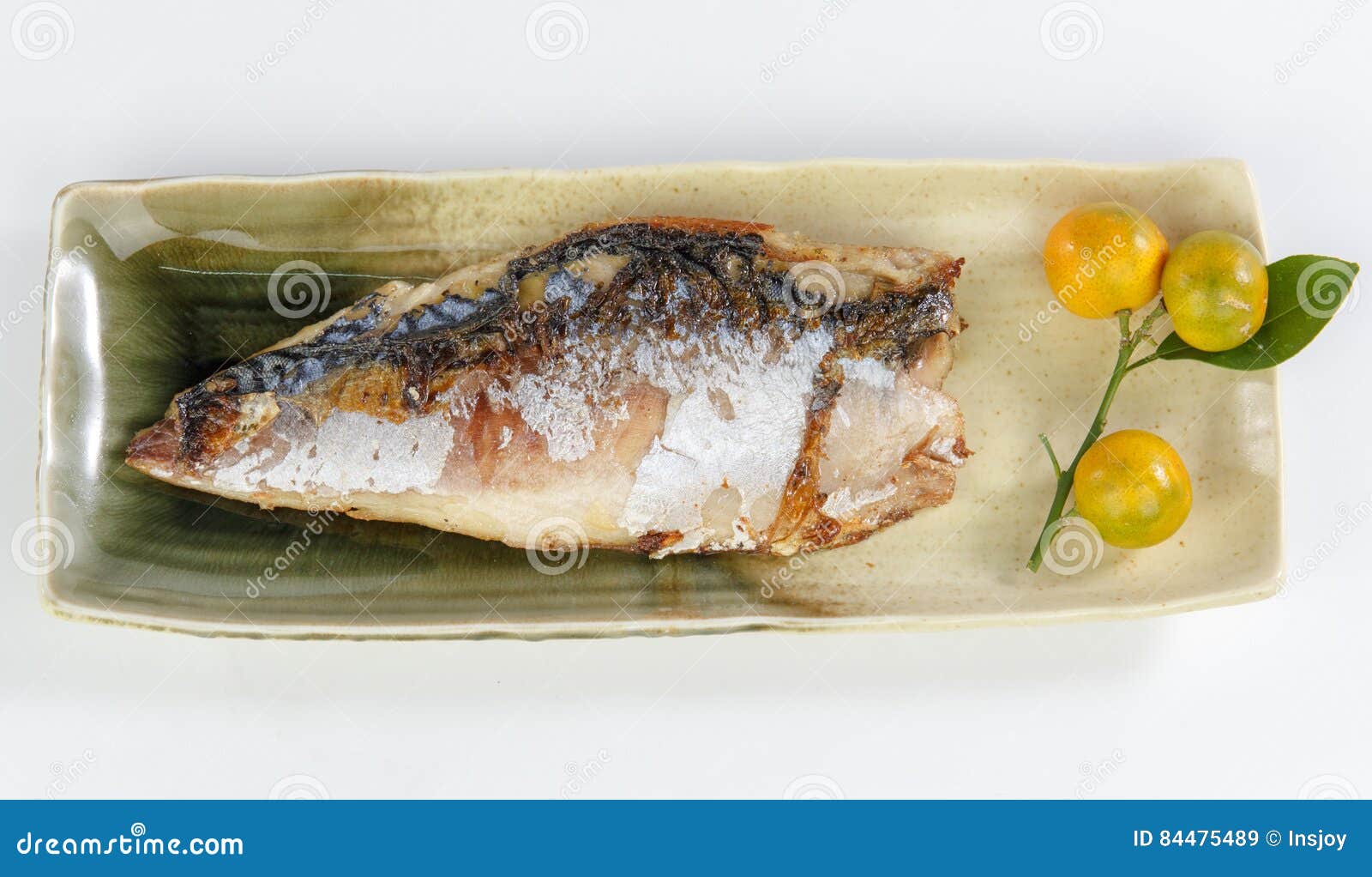 Mackerel on a plate stock image. Image of closeup, grey - 84475489