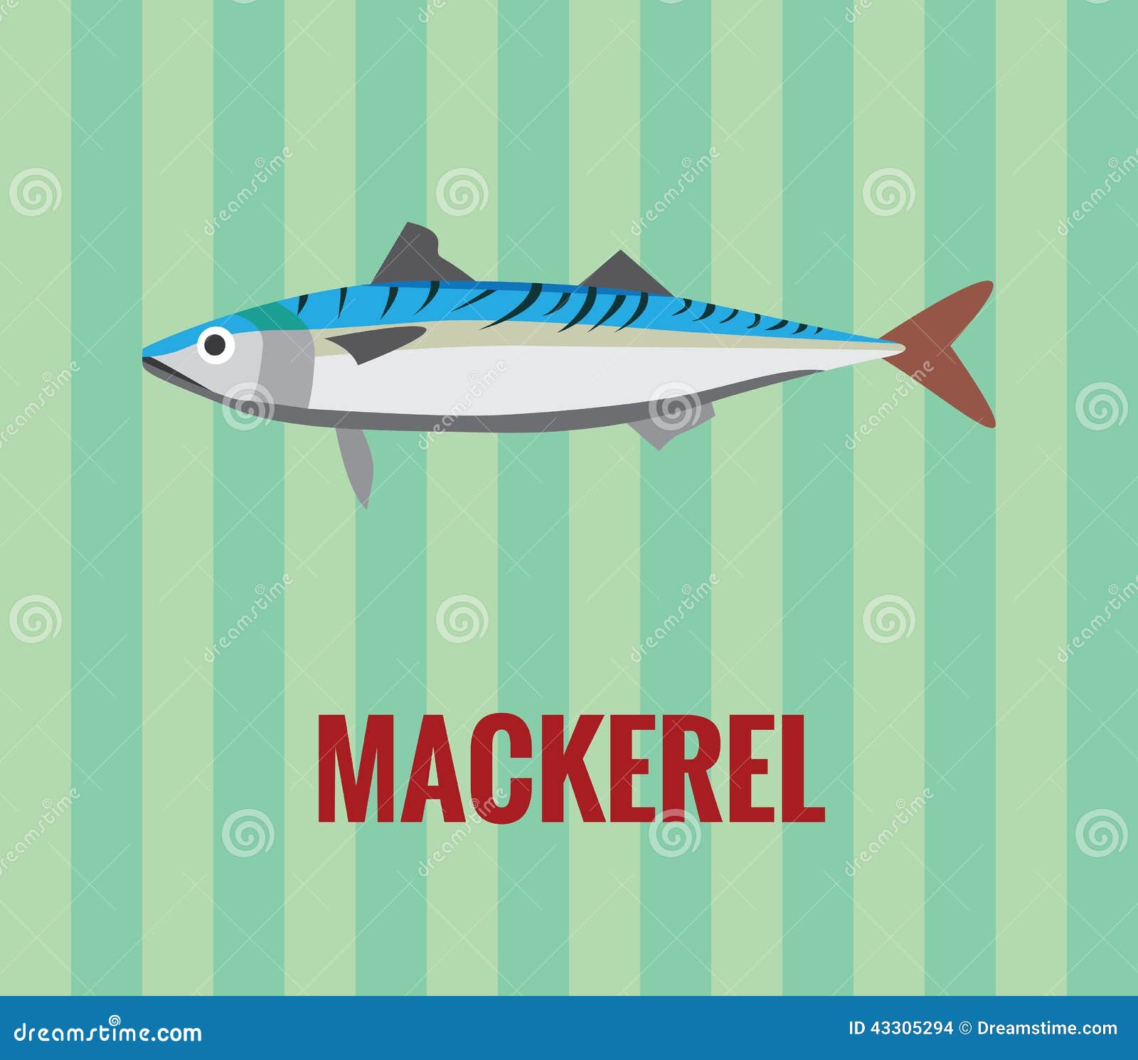 Mackerel stock vector. Illustration of resizable, fish - 43305294