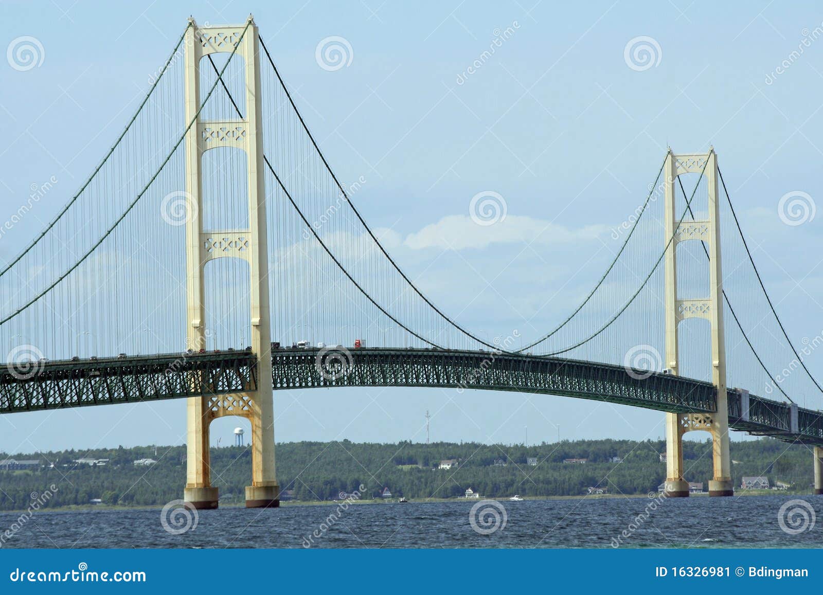 Mackinac Bridge stock image. Image of great, nature, michigan - 16326981