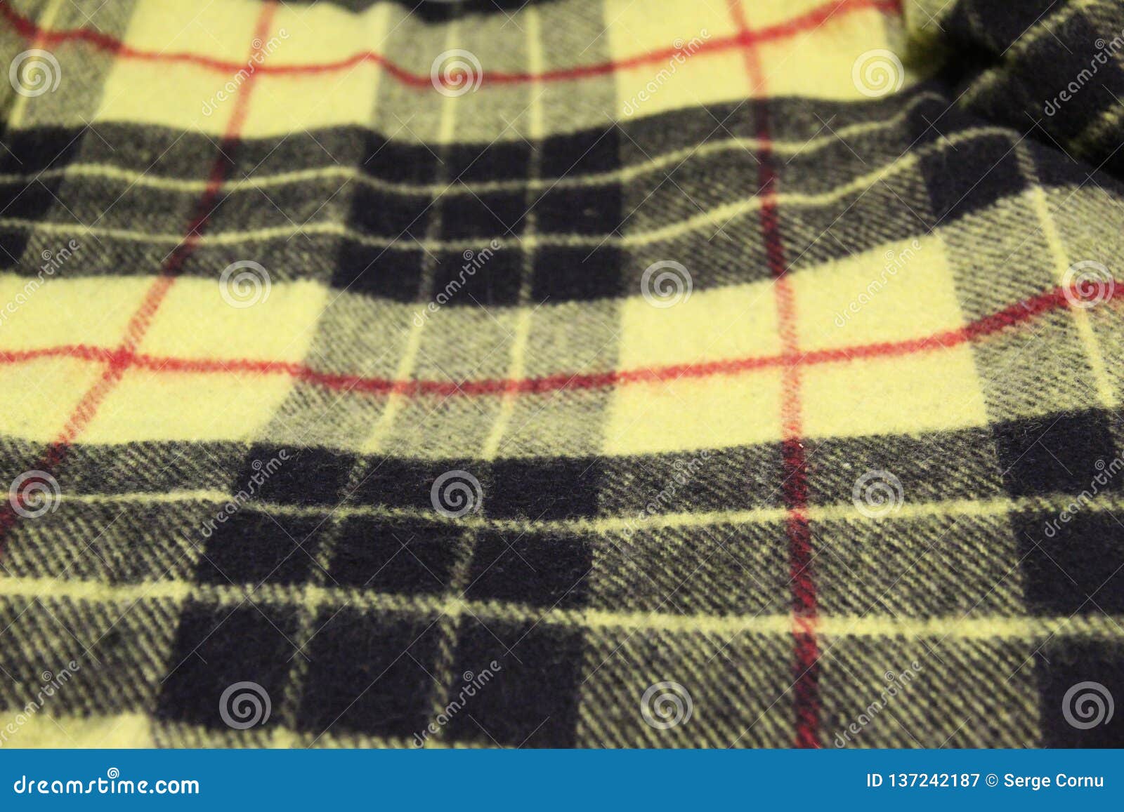 MacLeod Tartan Blanket stock image. Image of clan, yellow - 137242187