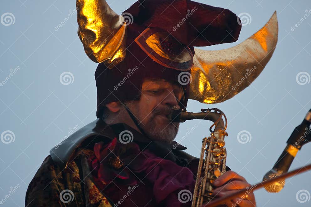 Macnas Parade editorial stock photo. Image of horn, tradition - 25846308