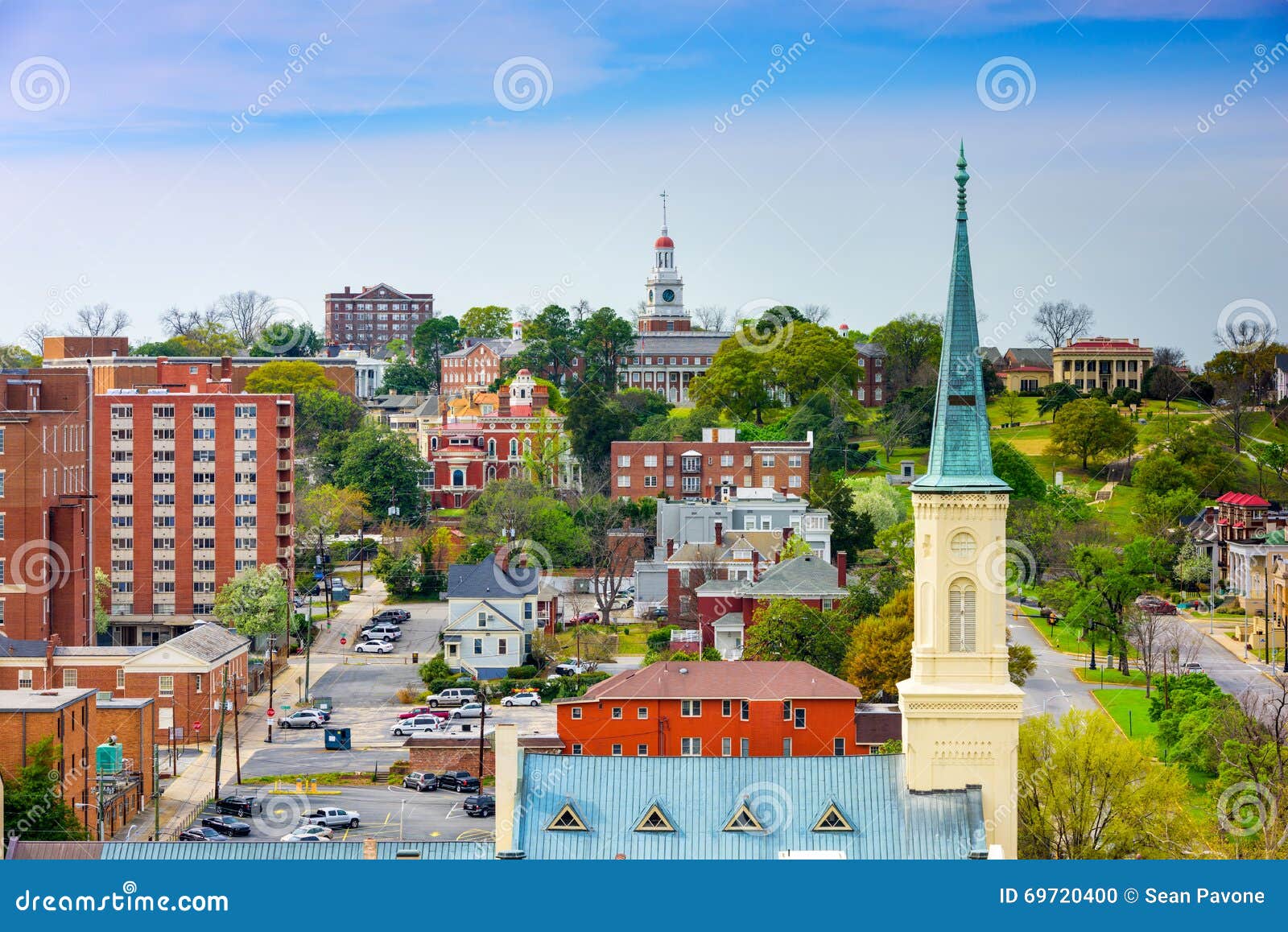 Macon Georgia USA stock photo. Image of business, buildings - 69720400