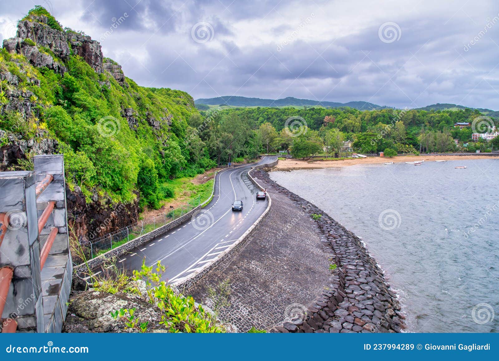Maconde Viewpoint Road in Mauritius Island Stock Image - Image of ...