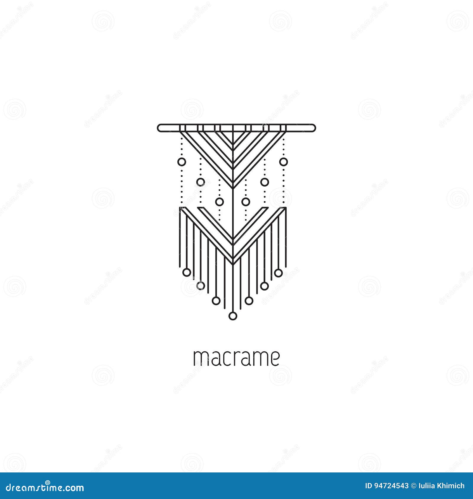 Macrame Line Icon. Signs And Symbols Can Be Used For Web, Logo, Mobile ...