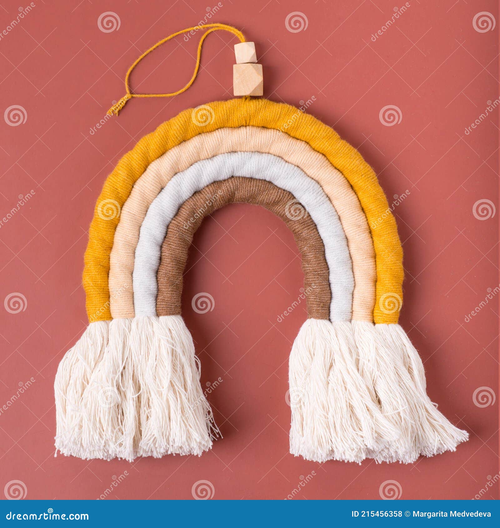 Macrame Rainbow. Eco Friendly Plastic Free Toys Stock Photo - Image of ...