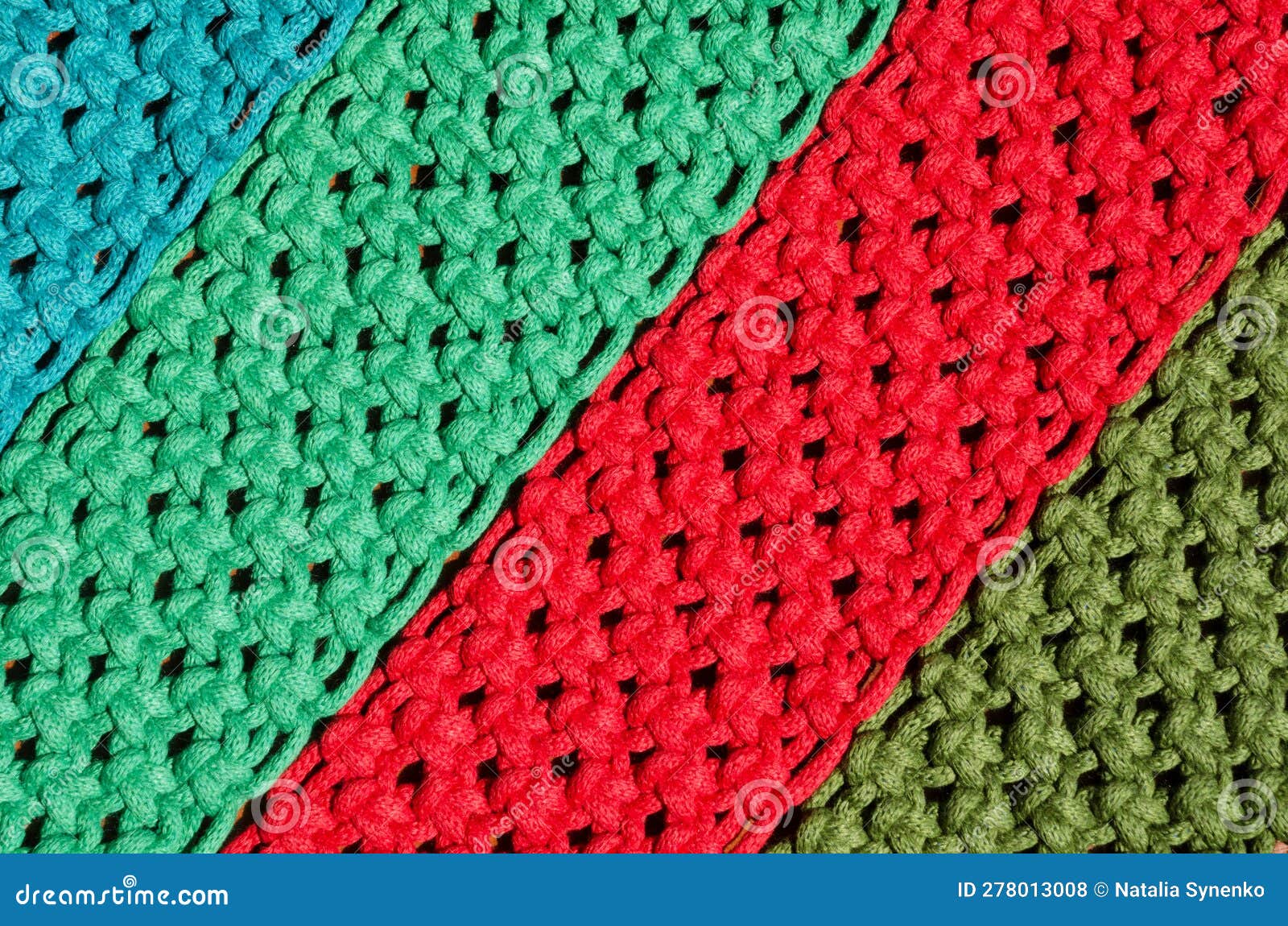 Macrame, a Square Knot of Multi-colored Threads Stock Photo - Image of ...