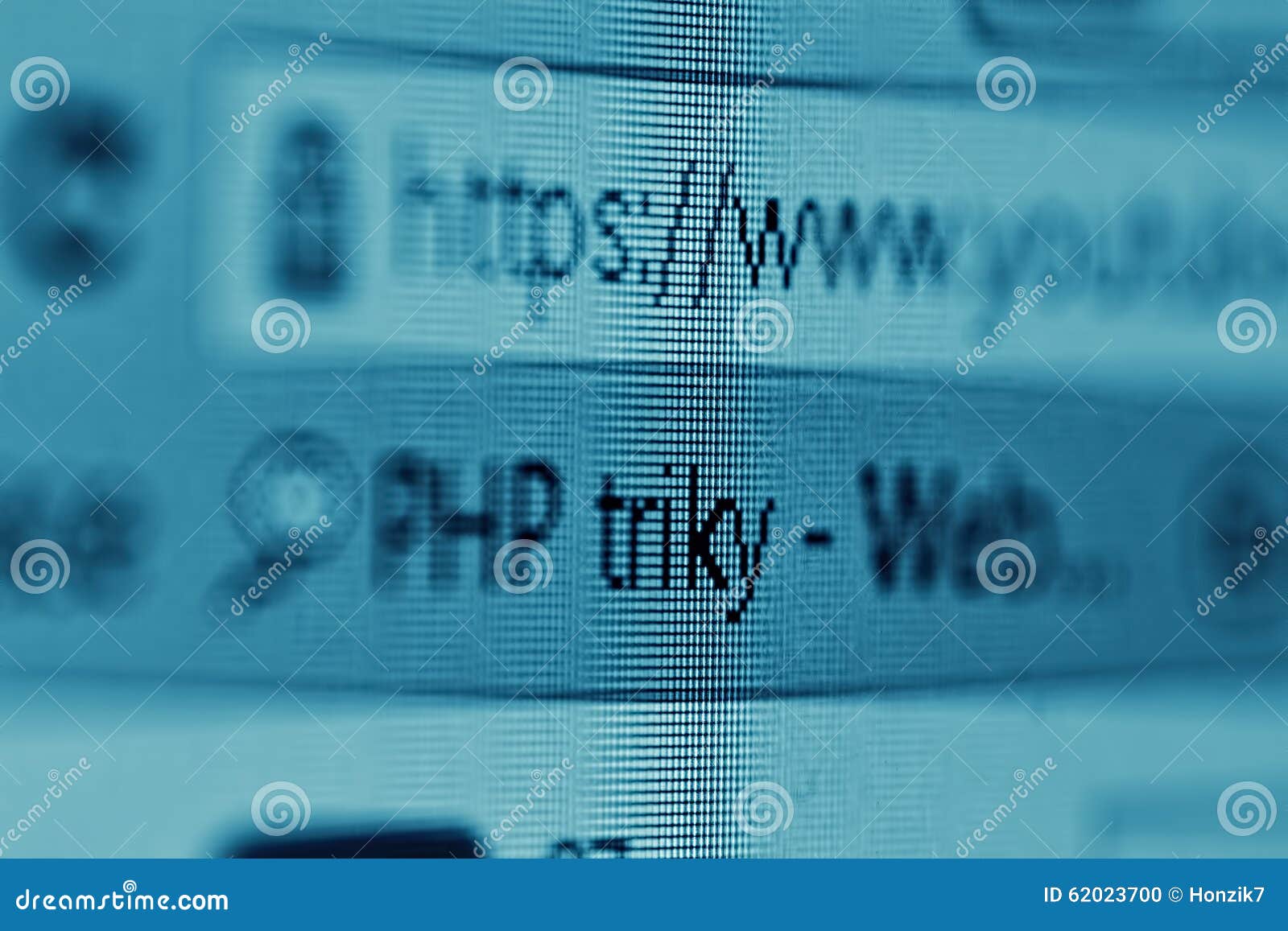 Macro of Address Bar of Web Browser Stock Photo - Image of programming ...