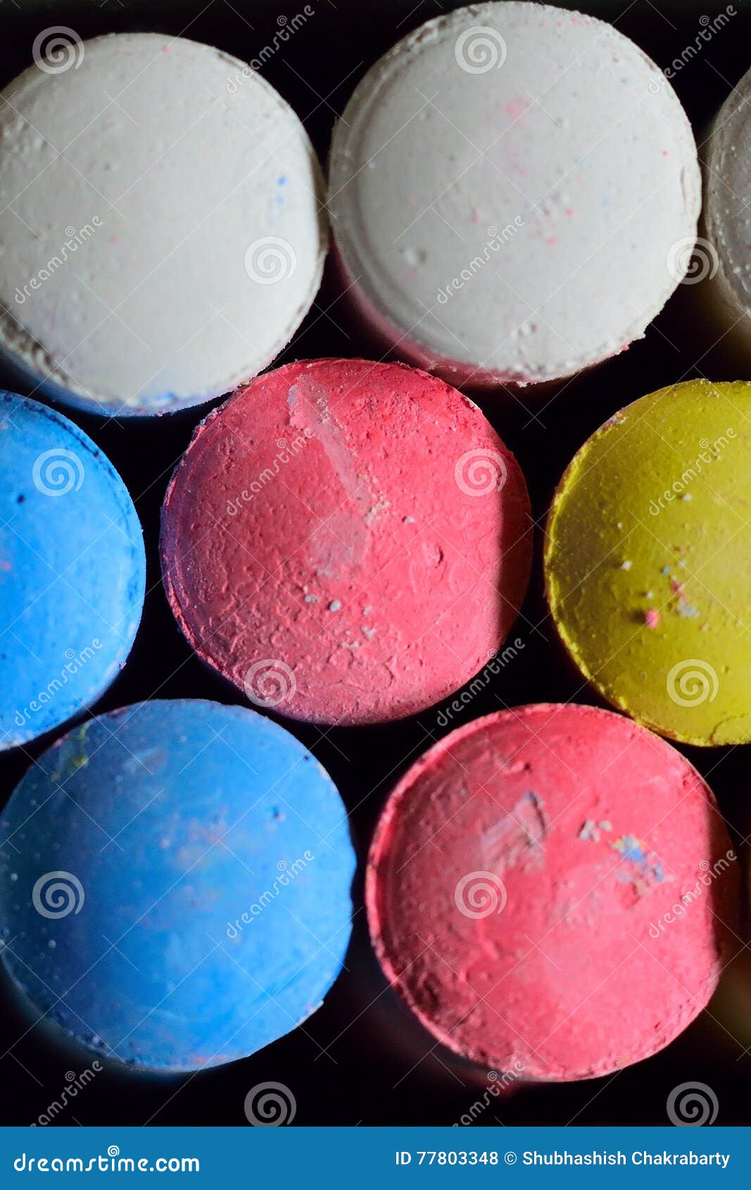 Macro Background Colorful Writing Chalks Stock Photo - Image of drawing ...