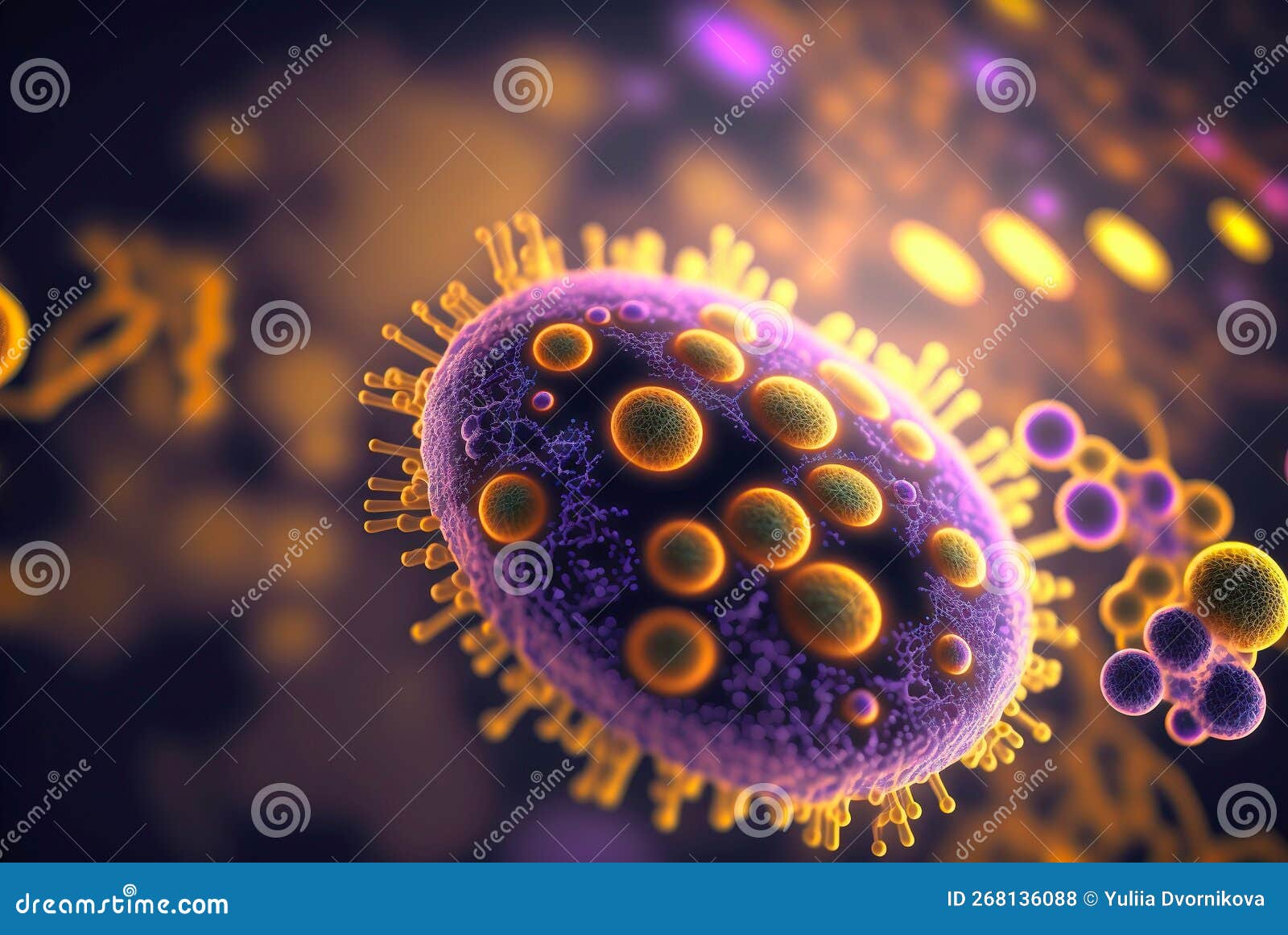 Macro of Bacteria. Microbiology Pathogen Cell Stock Photo - Image of ...