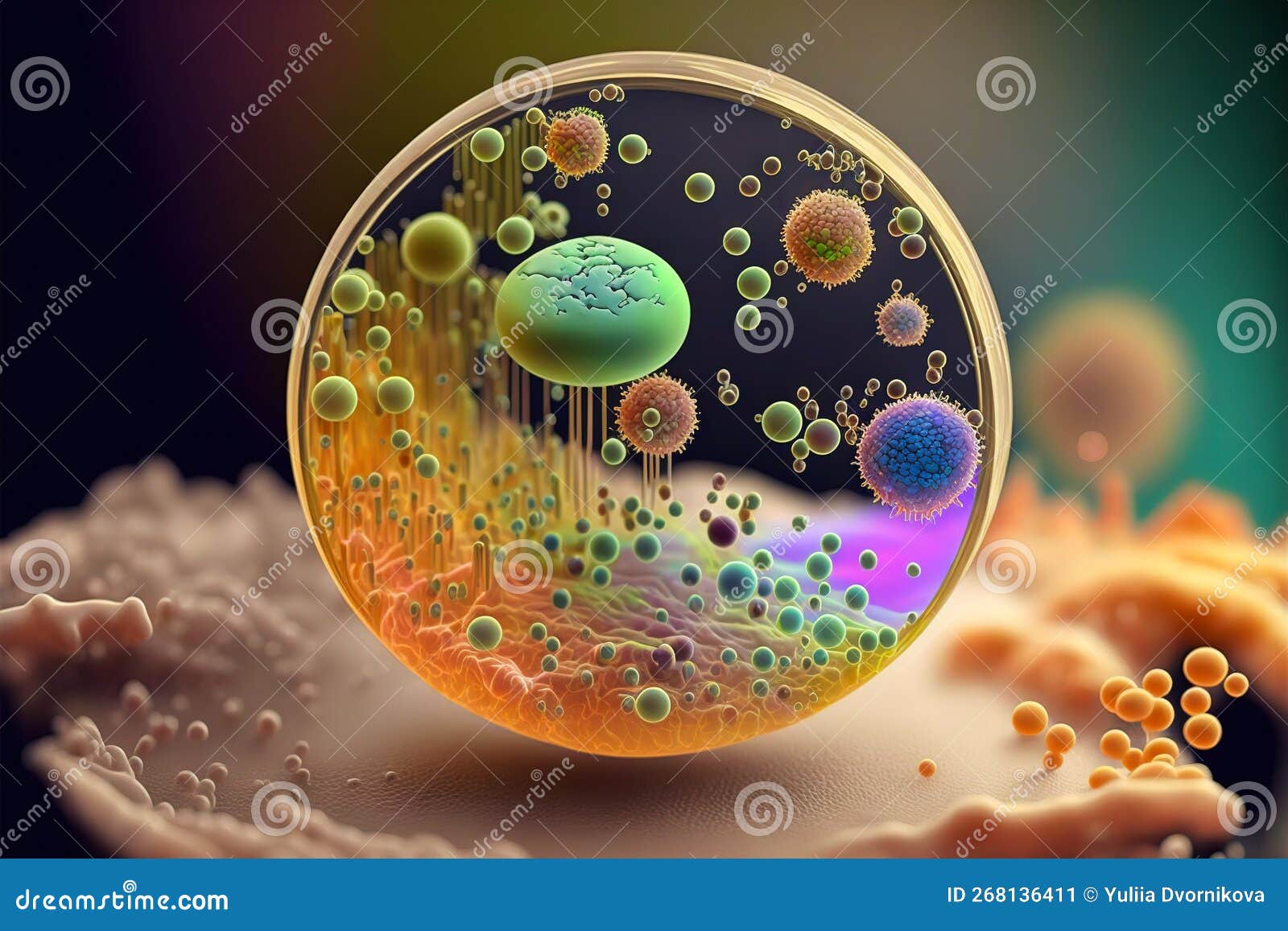 Macro of Bacteria. Microbiology Pathogen Cell Stock Image - Image of ...