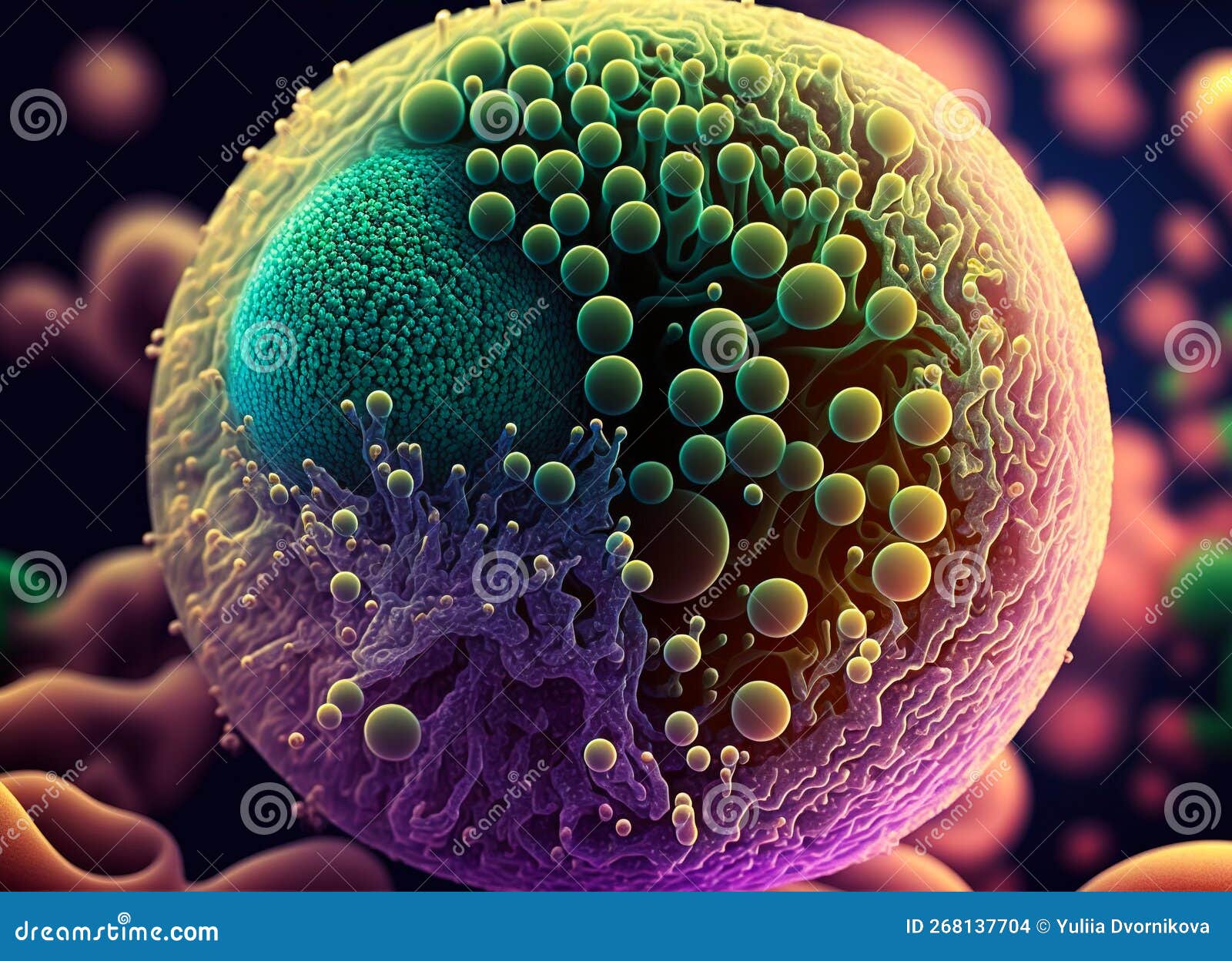 Macro of Bacteria. Microbiology Pathogen Cell Stock Photo - Image of ...