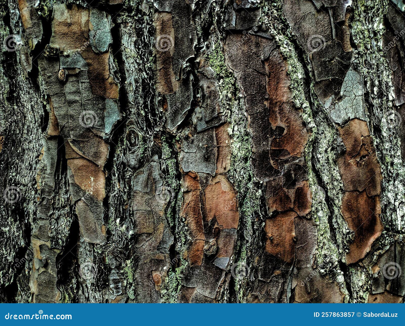 Macro of the Bark of a Tree Trunk. Ideal As a Texture for Various Works ...