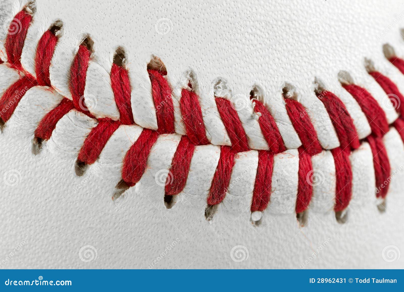 Macro of Baseball Seams stock image. Image of sport, metaphor - 28962431