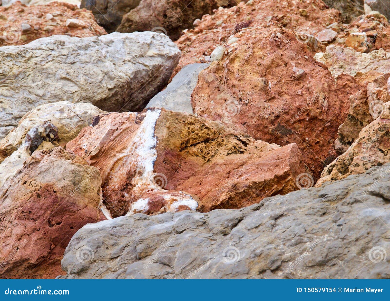 Orange and Red Rocks for Background Stock Photo - Image of broken ...