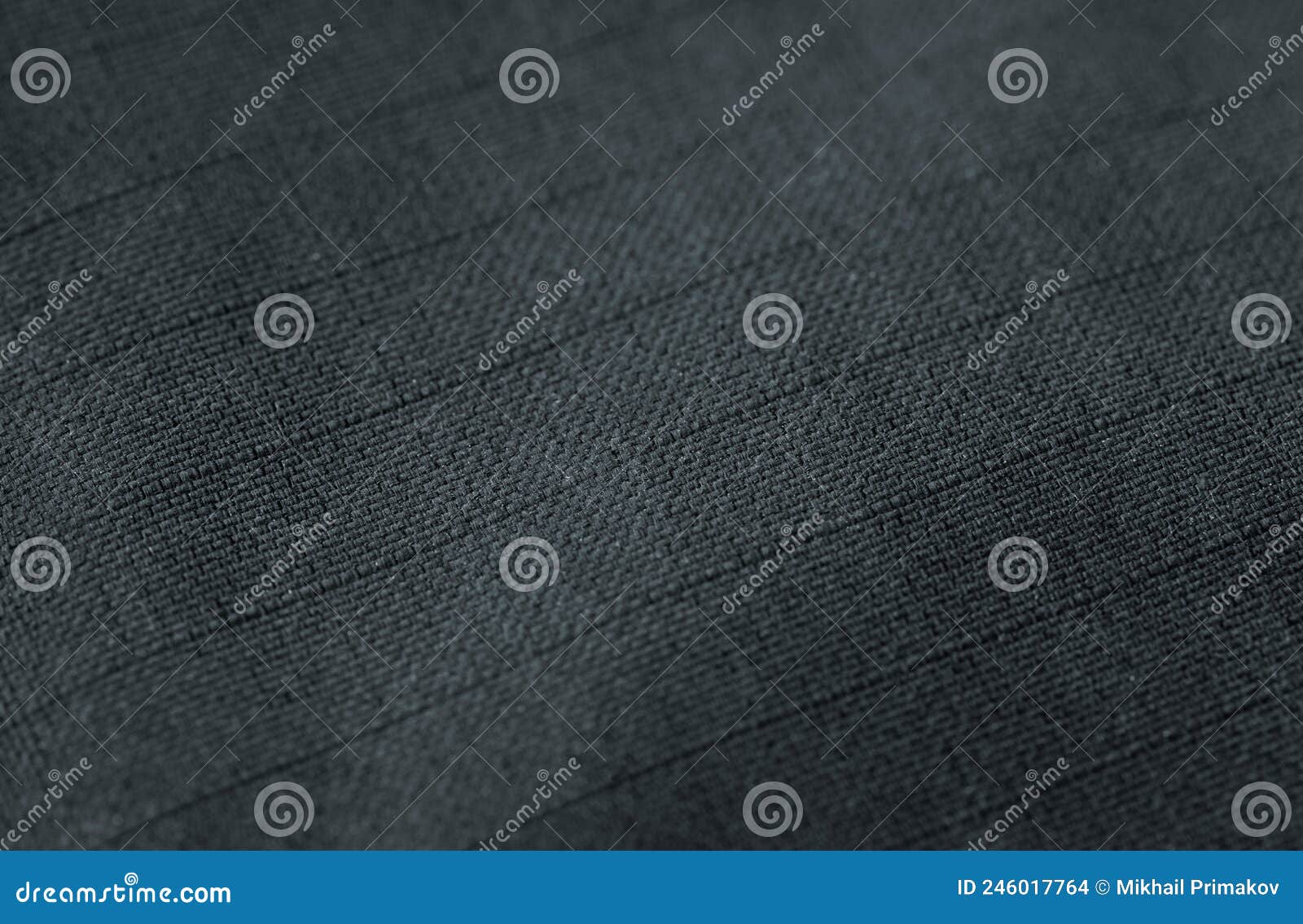 Macro Black Ripstop, Polyester or Nylon Fabric Textured Stock Photo ...
