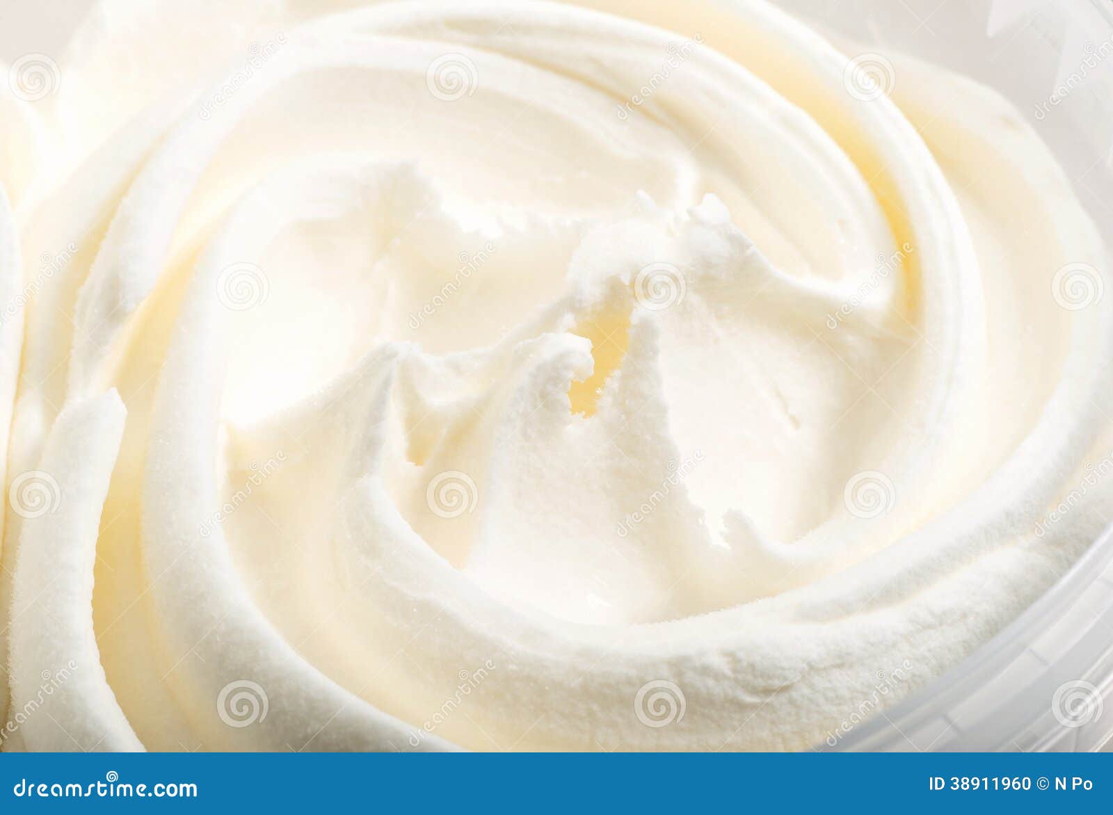 Macro Blanca De La Textura Del Helado Foto de archivo - Imagen de ...