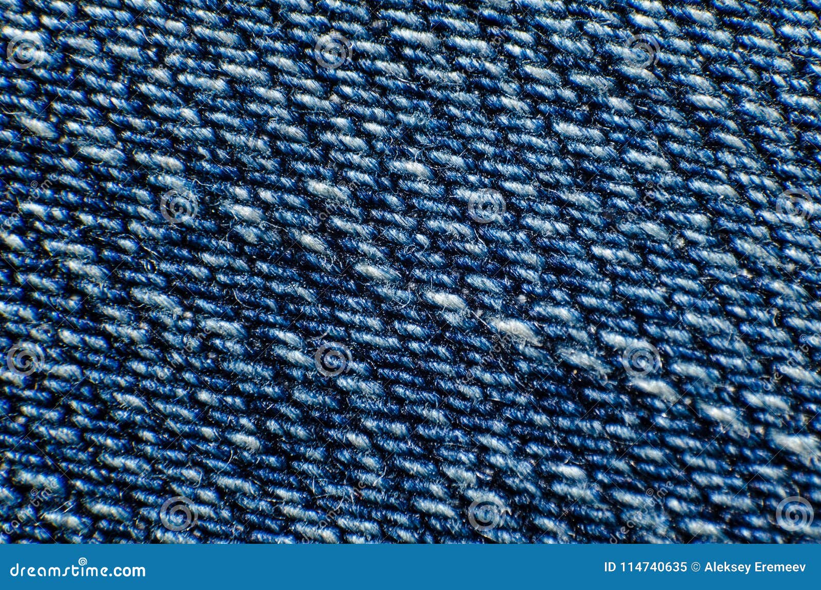Macro of Blue Fabric on the Whole Frame Stock Image - Image of frame ...