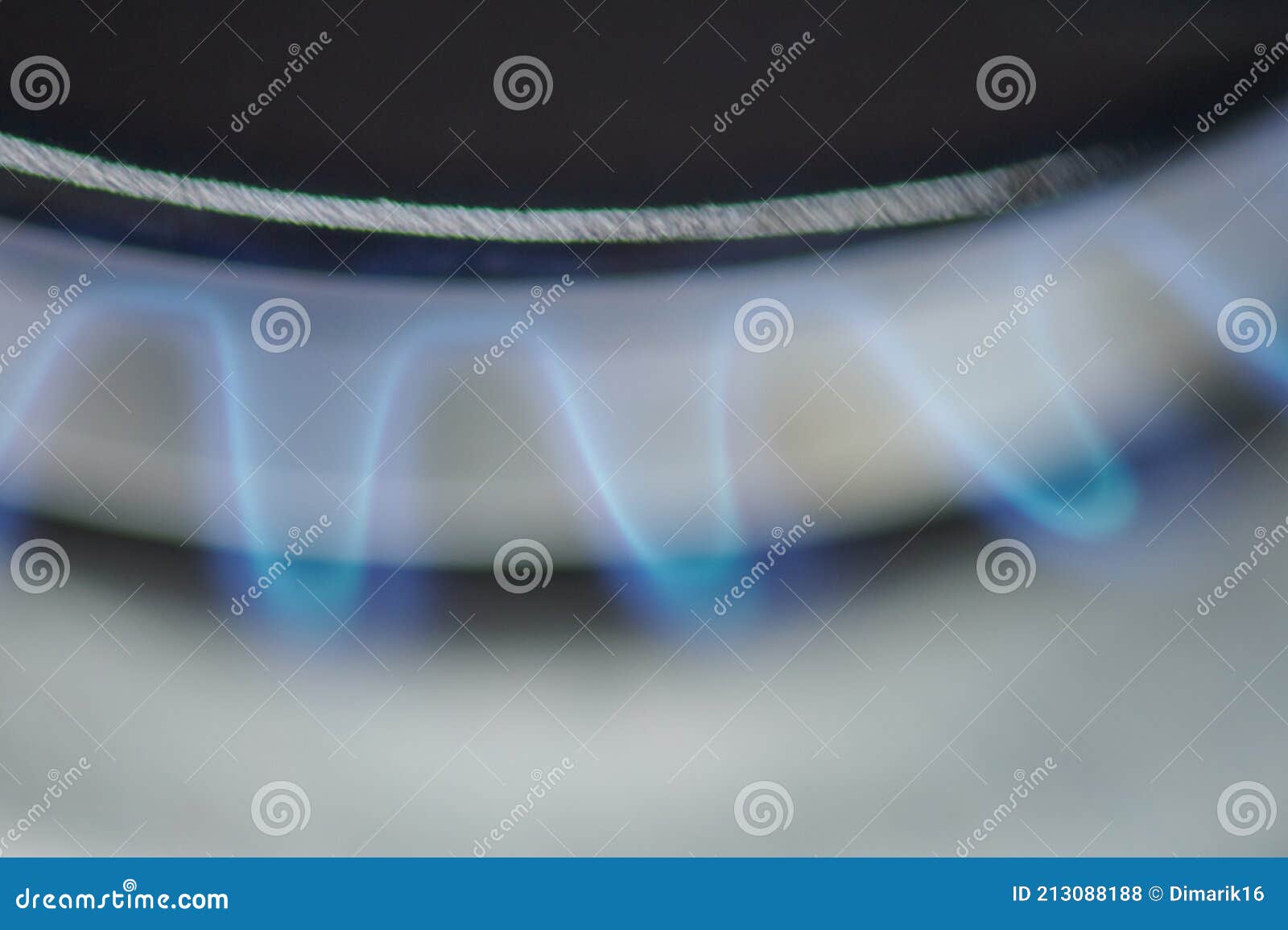 Macro of blue gaz flame stock photo. Image of flammable - 213088188