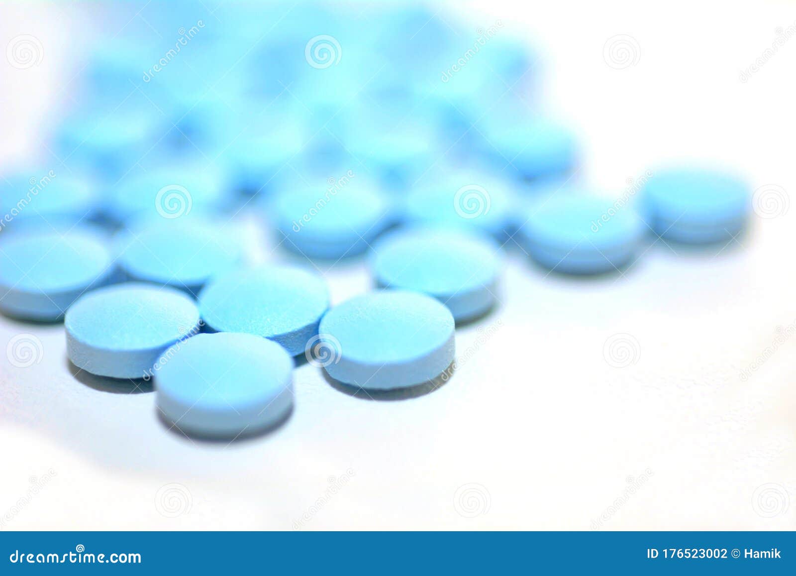 Blue Drug Pills stock photo. Image of pharmaceutical - 176523002