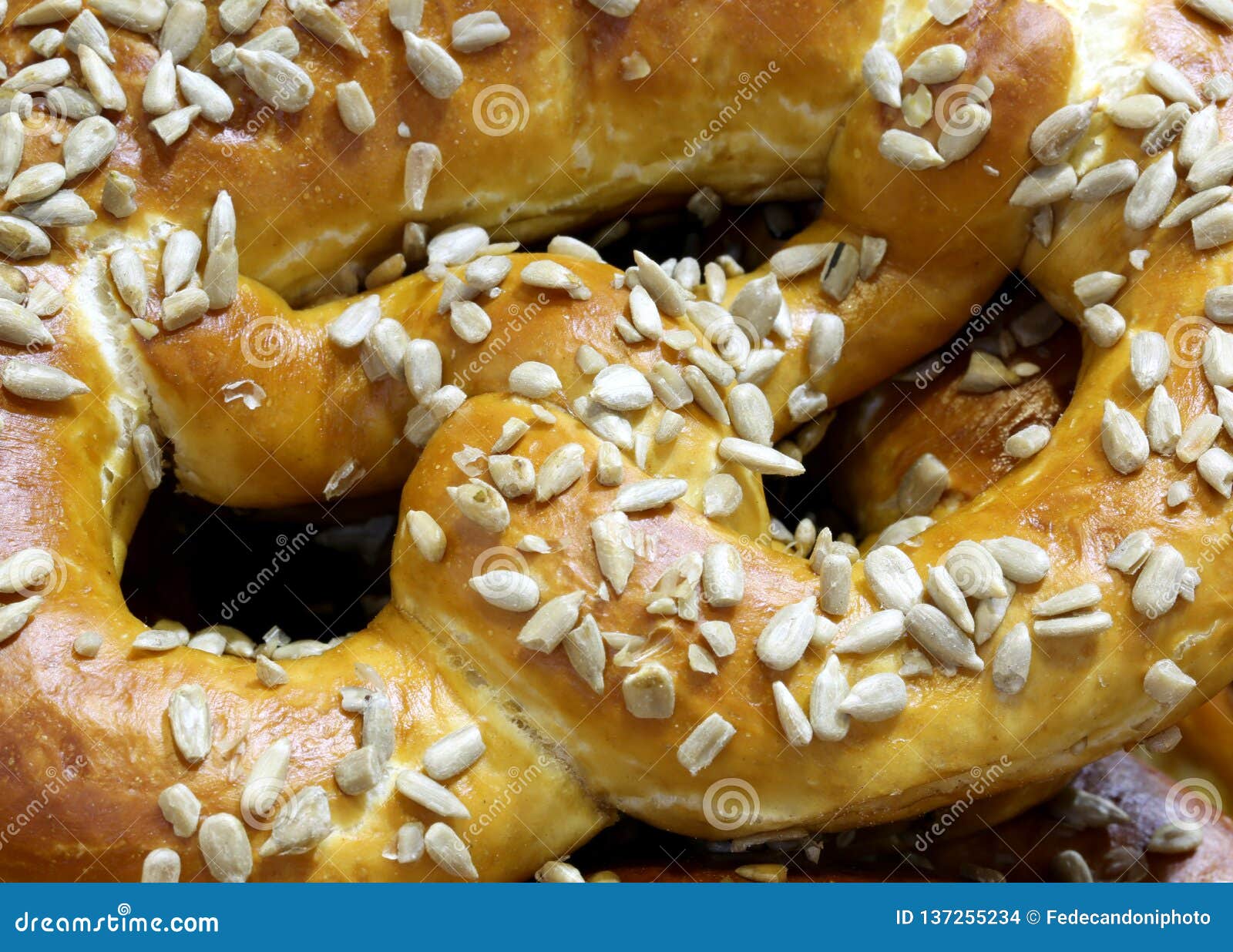 Macro of Brezel Also Called Pretzel a Typical Bread of Austrian Stock ...
