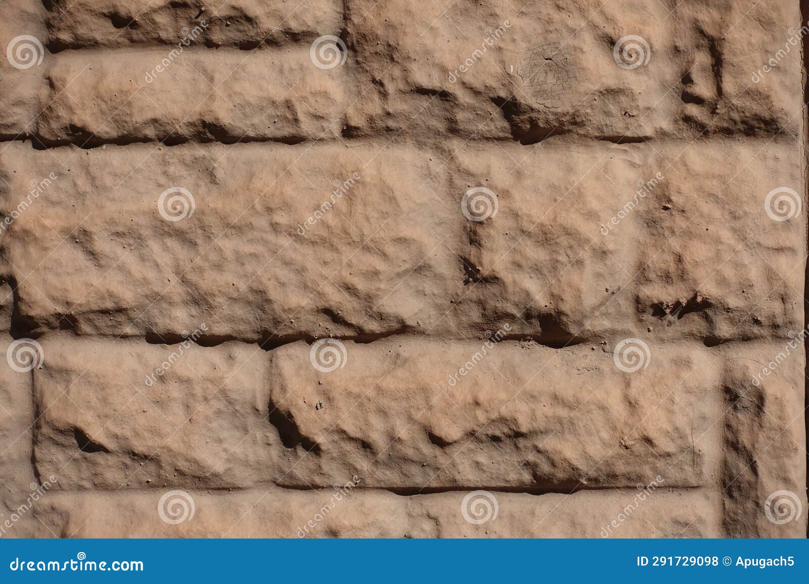 Macro of Brown Brick Veneer Wall with Random Layout Stock Photo - Image ...
