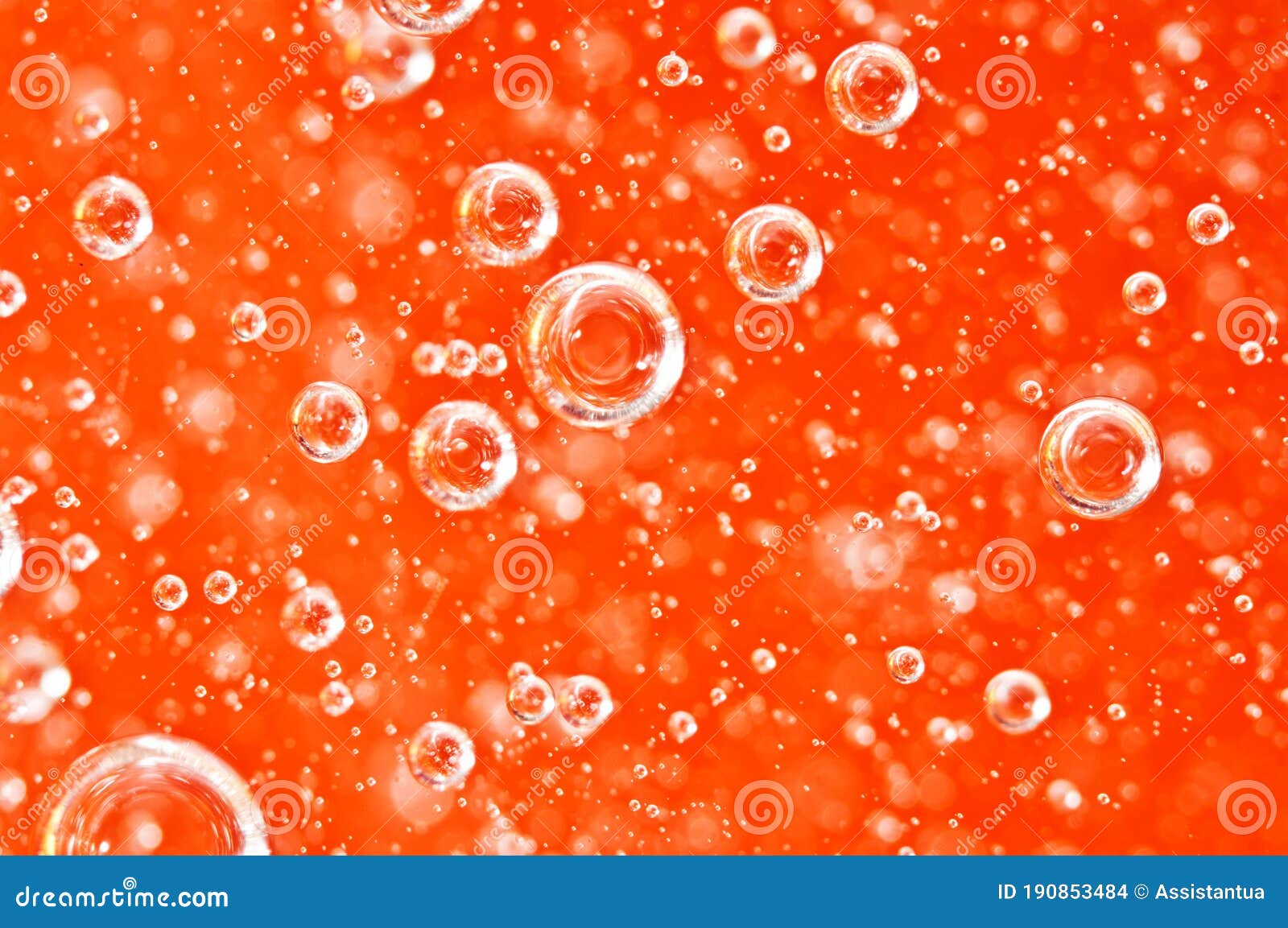 Red Bubbles Of Blood Cells On Blue Background. Abstraction Of Medicine ...
