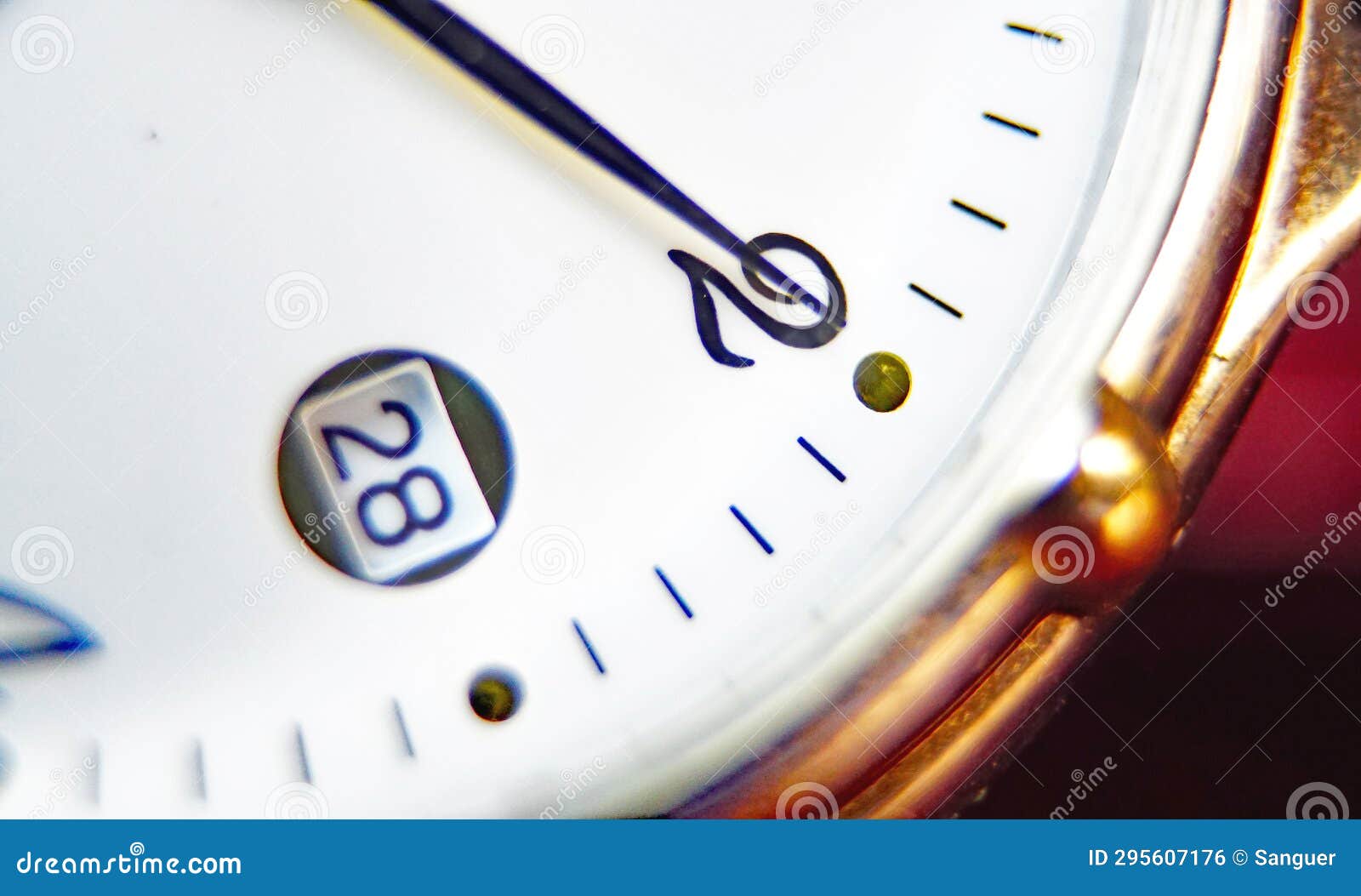 Macro of a clock stock photo. Image of backgrounds, hours - 295607176