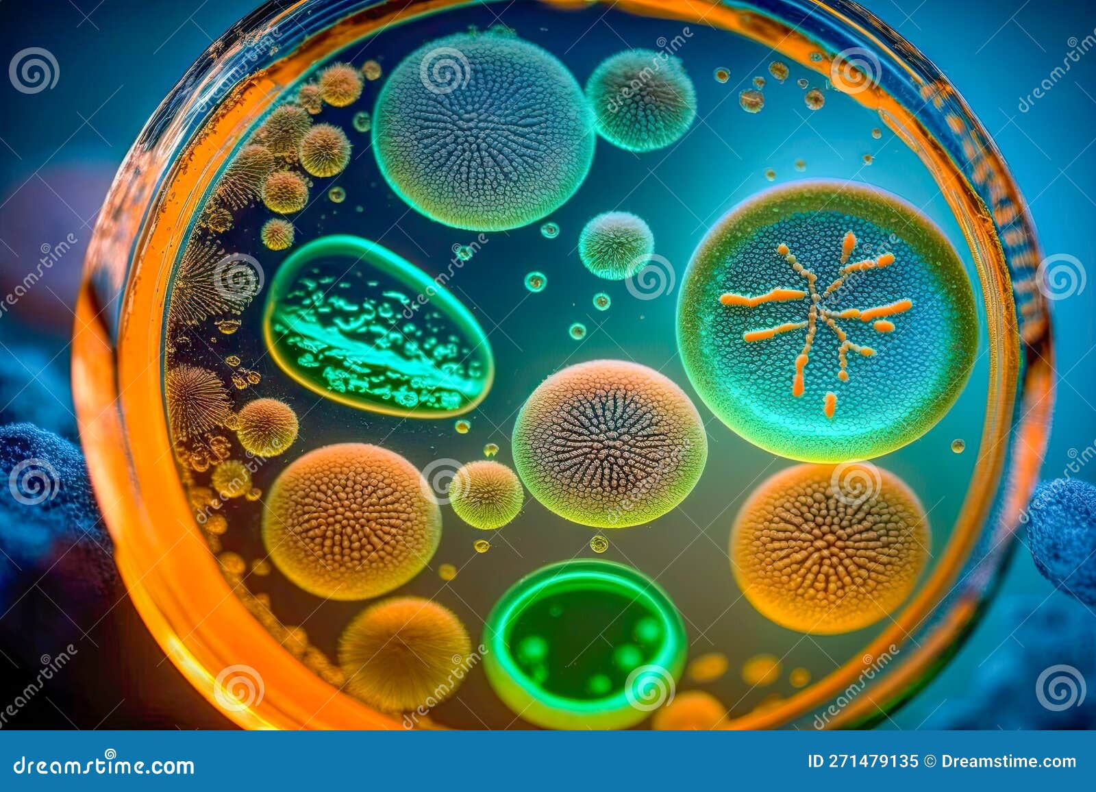 Macro Close Up of Bacteria Cells Stock Illustration - Illustration of ...