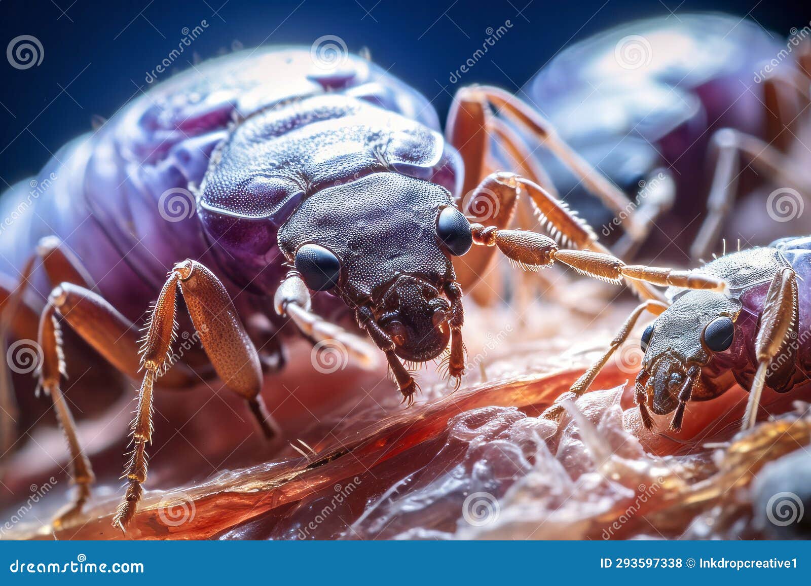 Macro Close Up of a Beg Bug Insect Stock Photo - Image of bite, disease ...