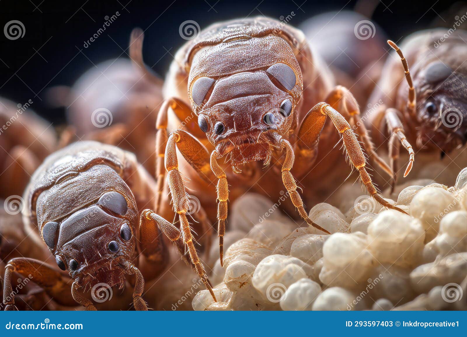 Macro Close Up of a Beg Bug Insect Stock Image - Image of problem ...