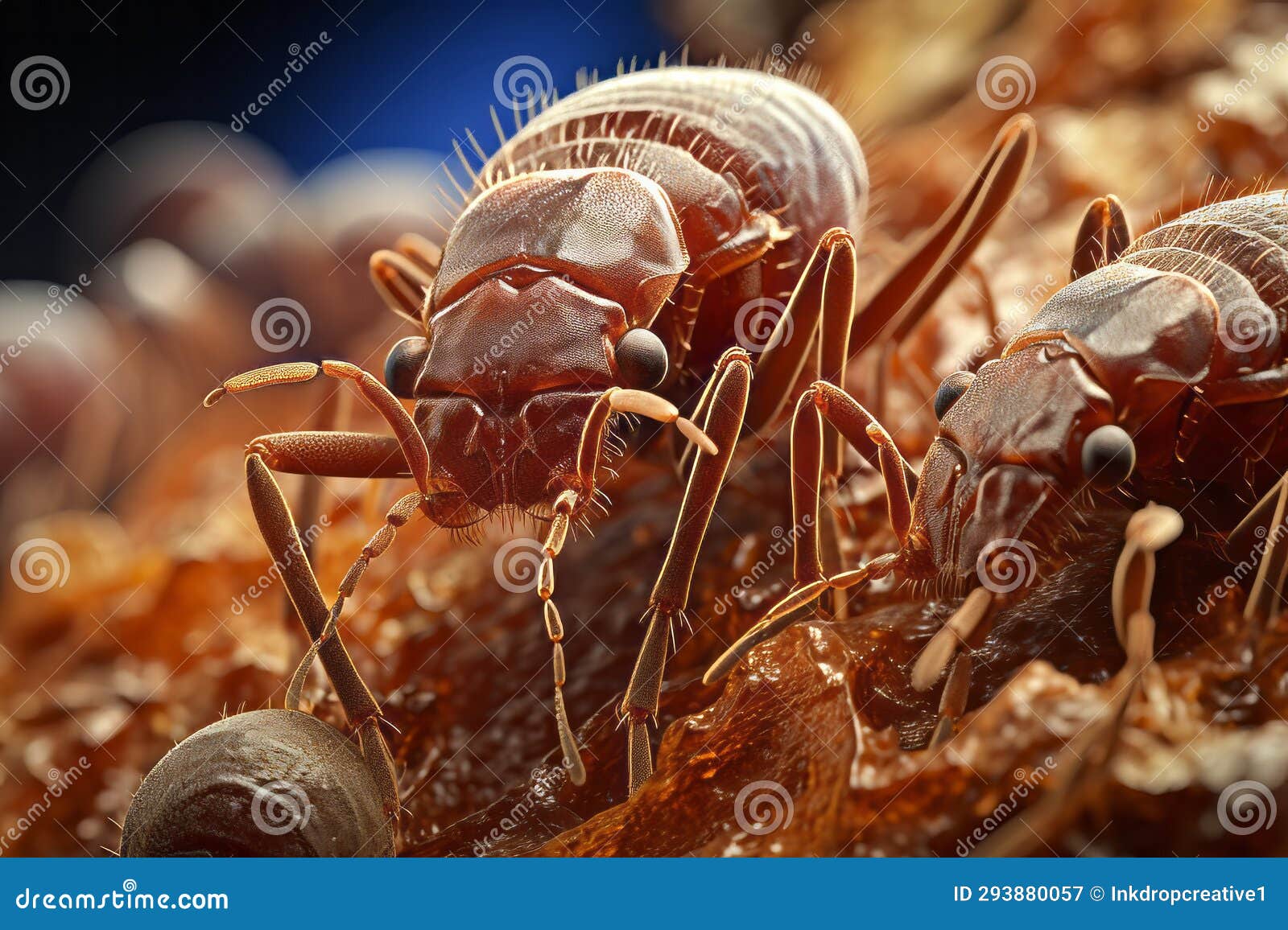Macro Close Up of a Beg Bug Insect Stock Image - Image of blood ...