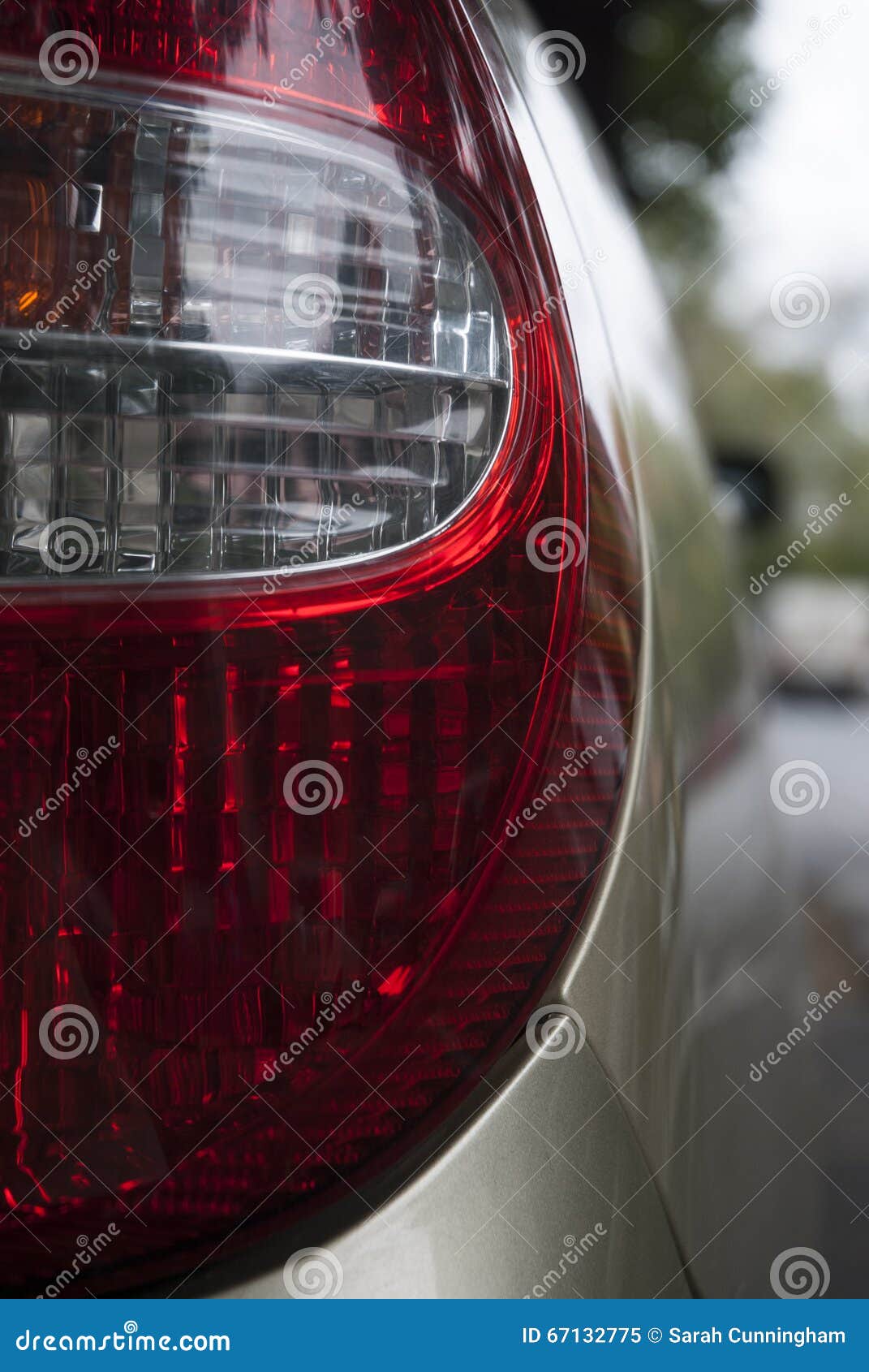 Macro Close-Up Car Brake Light Stock Image - Image of macro, close ...