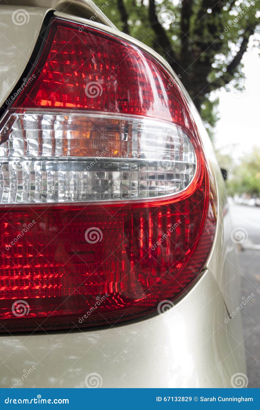 Macro Close-Up Car Brake Light Stock Image - Image of texture ...